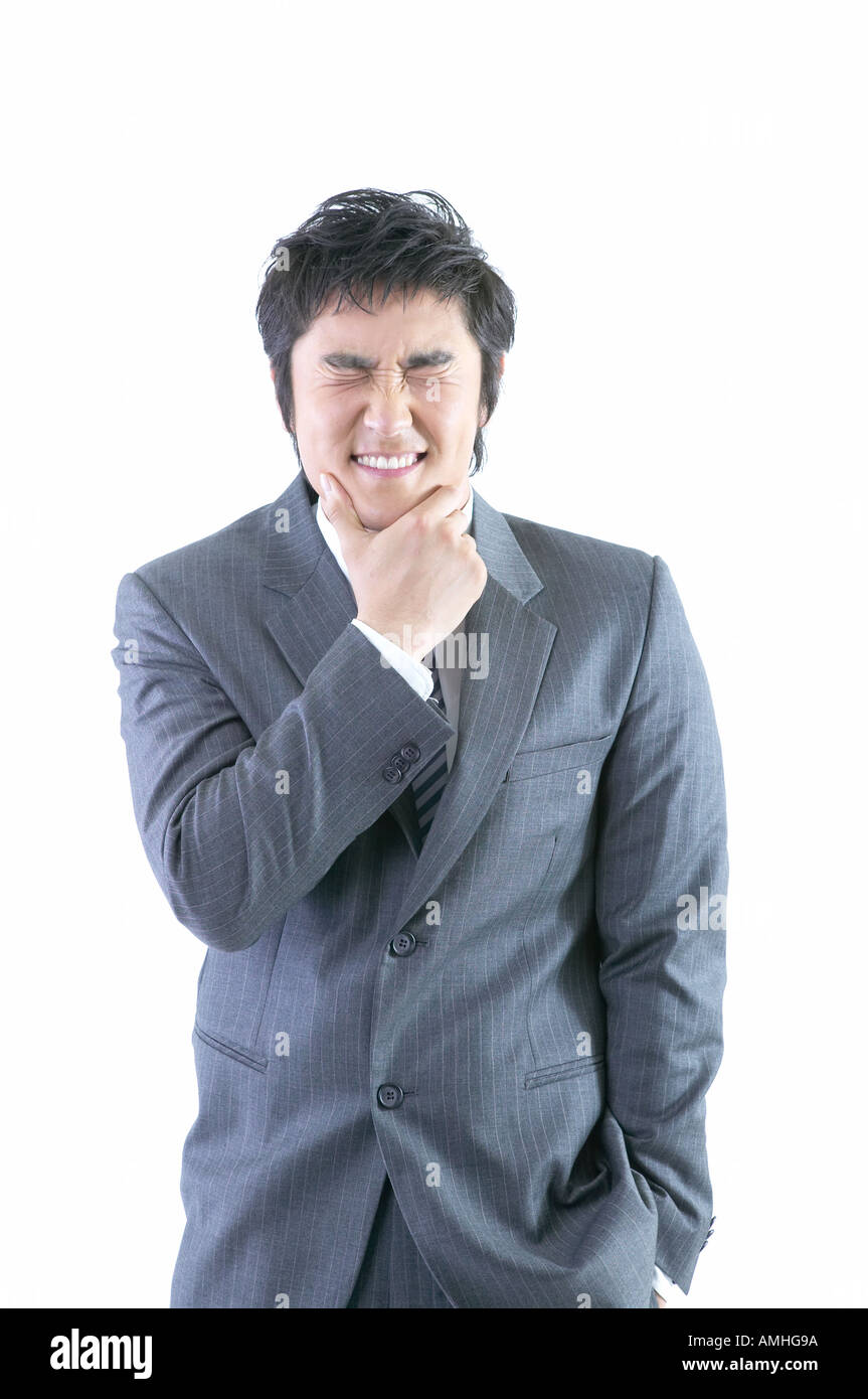 A man is making a facial expression Stock Photo - Alamy