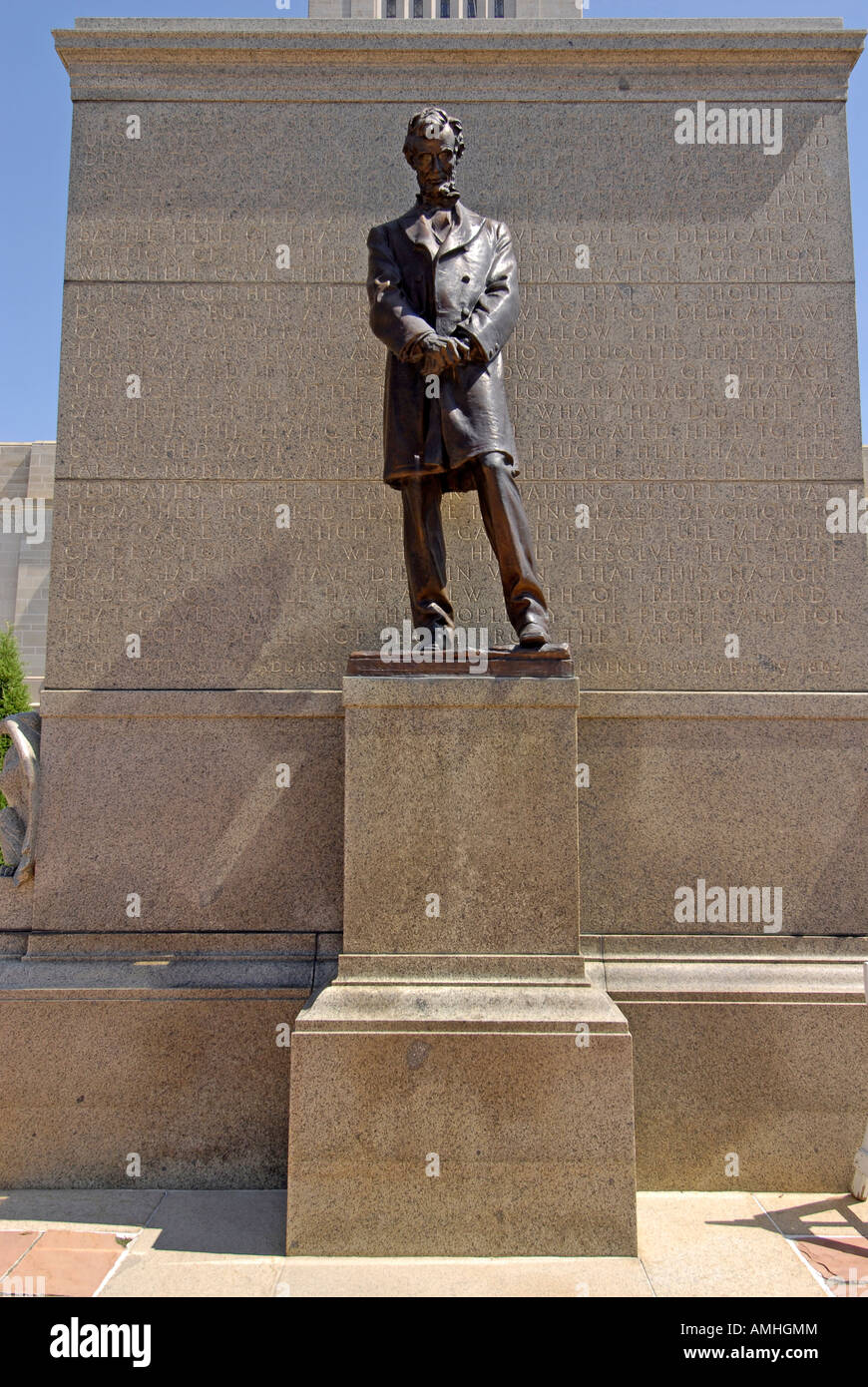 Lincoln Statue Nebraska State Capitol Stock Photos & Lincoln Statue ...