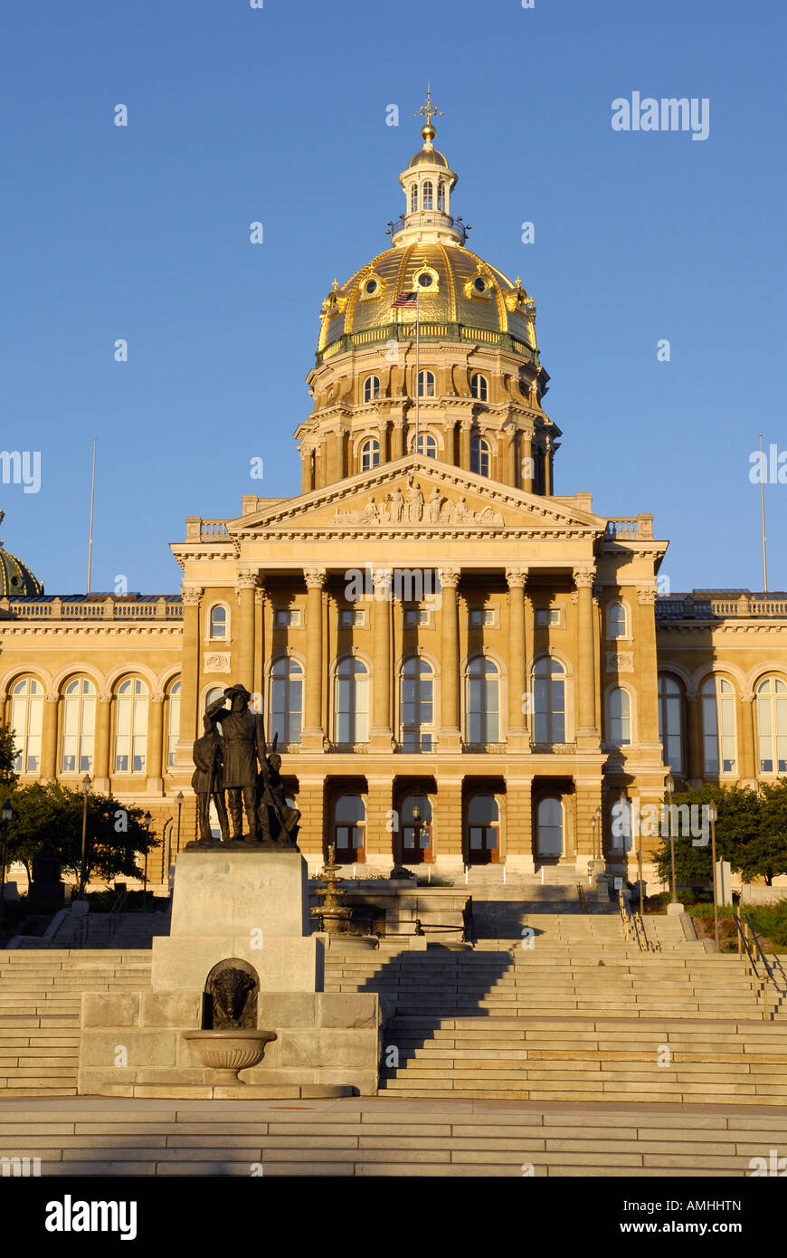 The State Capitol Building at Des Moines Iowa IA Stock Photo - Alamy