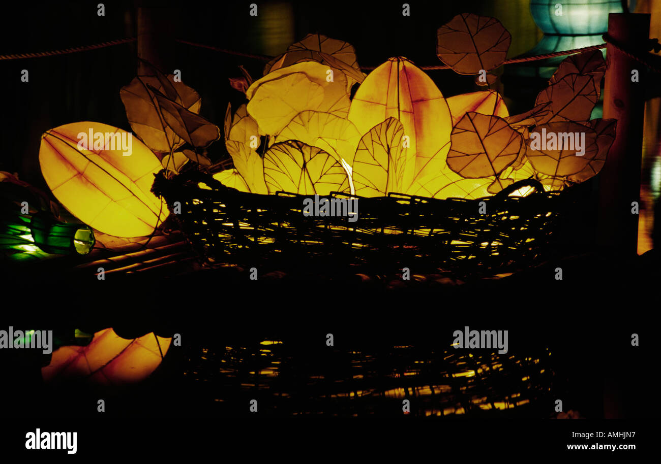 Chinese lantern display Botanical Garden Montreal Quebec Canada Stock ...