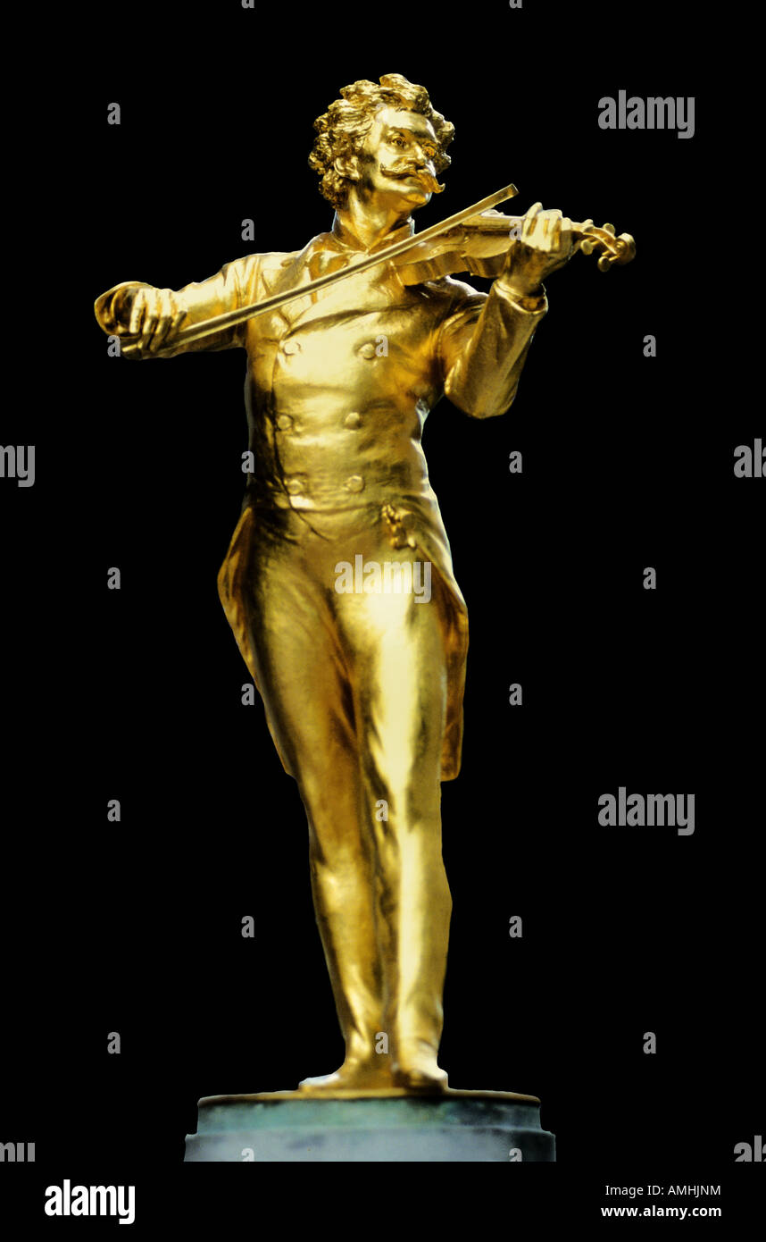 Wienvienna austria music municipal park statue sculpture johann strauss ...