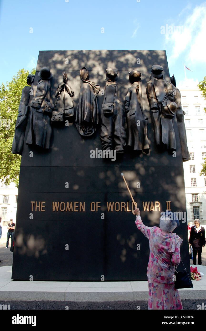 Women Of World War Two Monument Whitehall London England Europe Stock ...