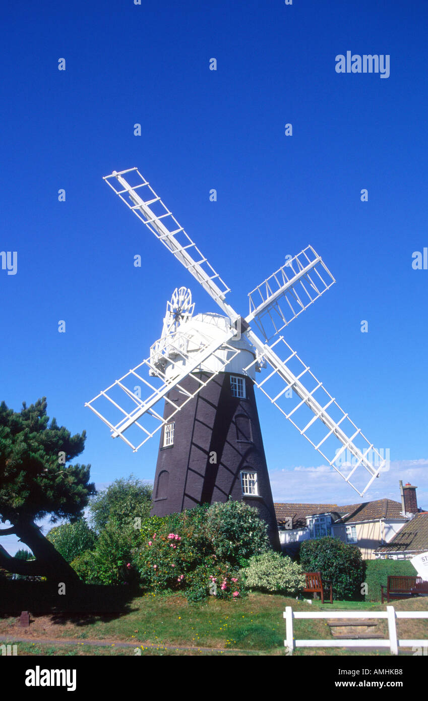 Stow Hill windmill Mundesley Norfolk England Stock Photo - Alamy