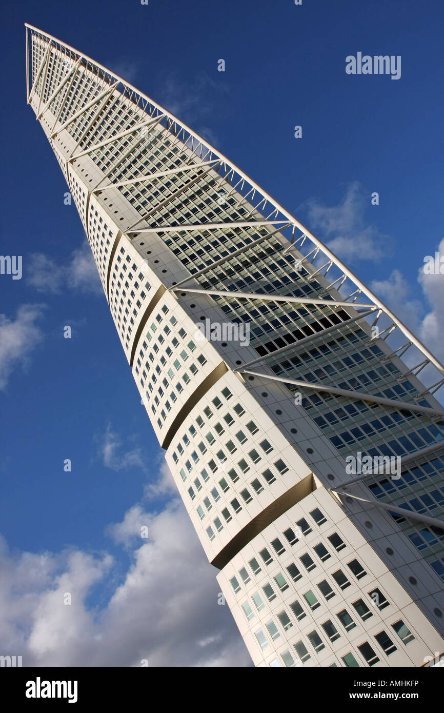 Turning Torso in Malmö, Sweden. This 190m, 90 degrees twisted ...