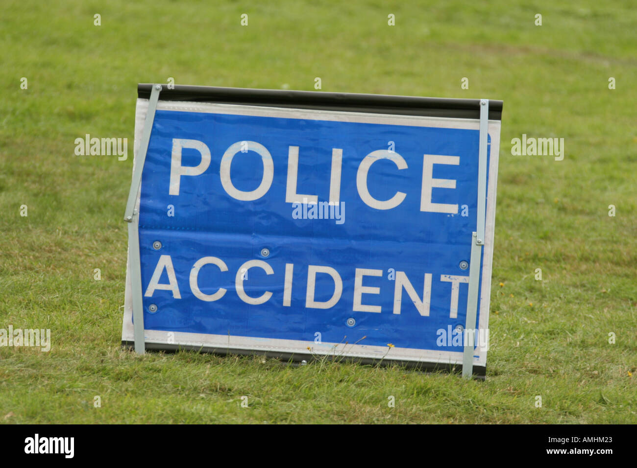 Police accident sign at an accident England GB UK 2005 Stock Photo - Alamy