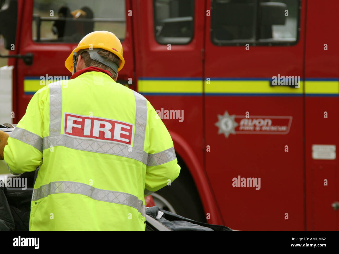 Firemen at an event in England UK 2005 Stock Photo - Alamy