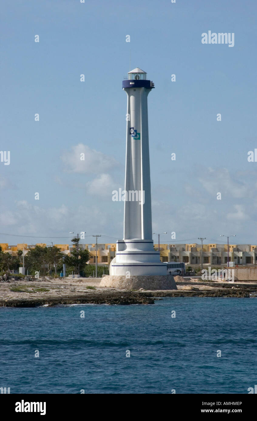 Mexico, Cozumel Harbor Lighthouse Stock Photo - Alamy