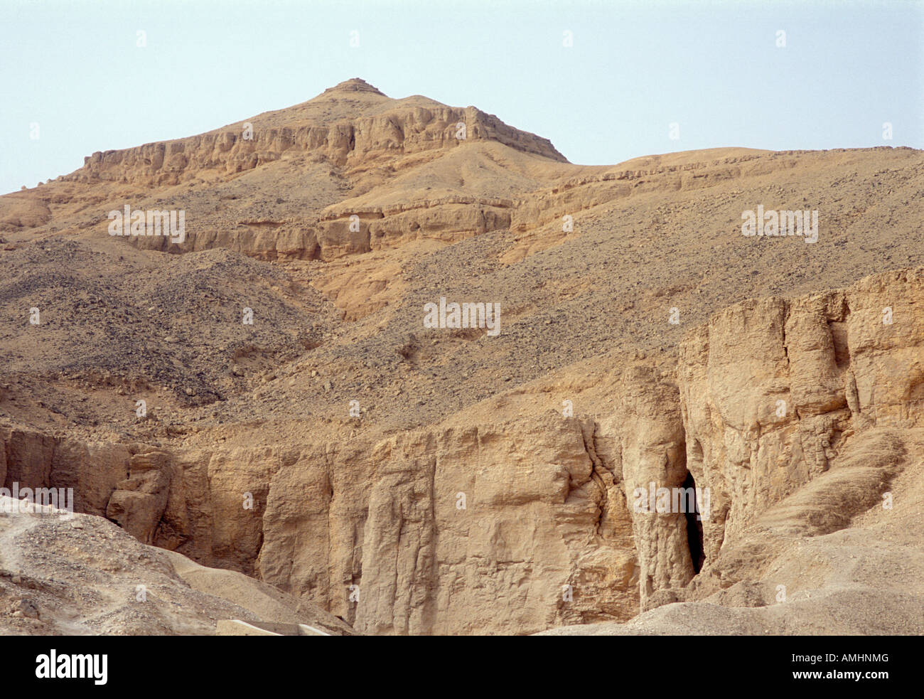 Pyramid Mountain in The Valley of The Kings Stock Photo - Alamy
