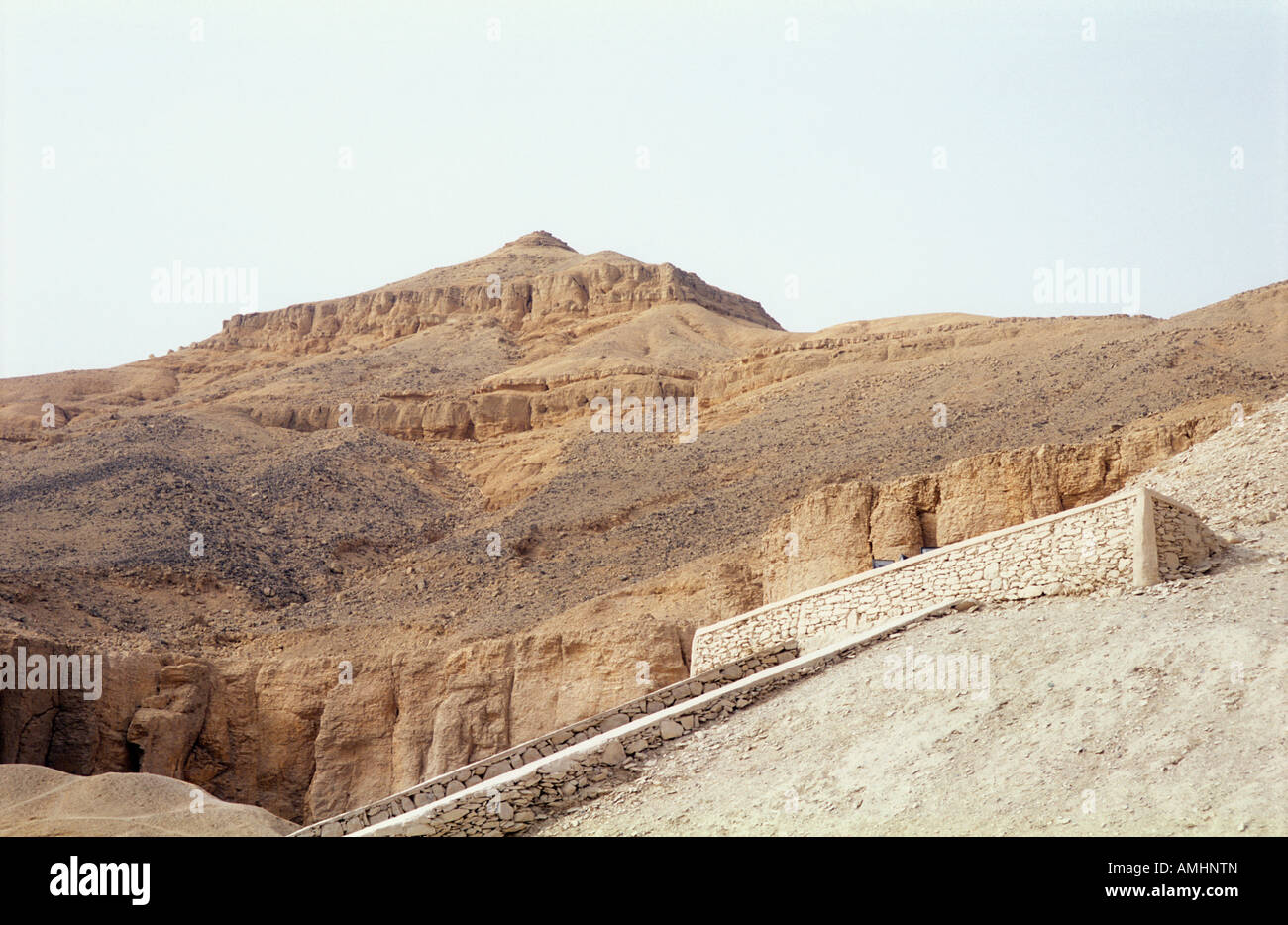 Pyramid Mountain in The Valley of The Kings Stock Photo - Alamy