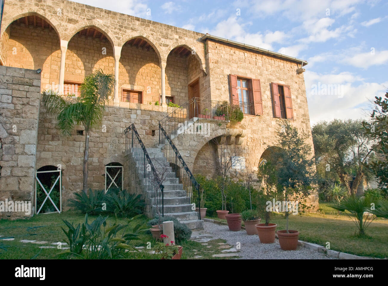 Stone building Byblos Lebanon Stock Photo - Alamy