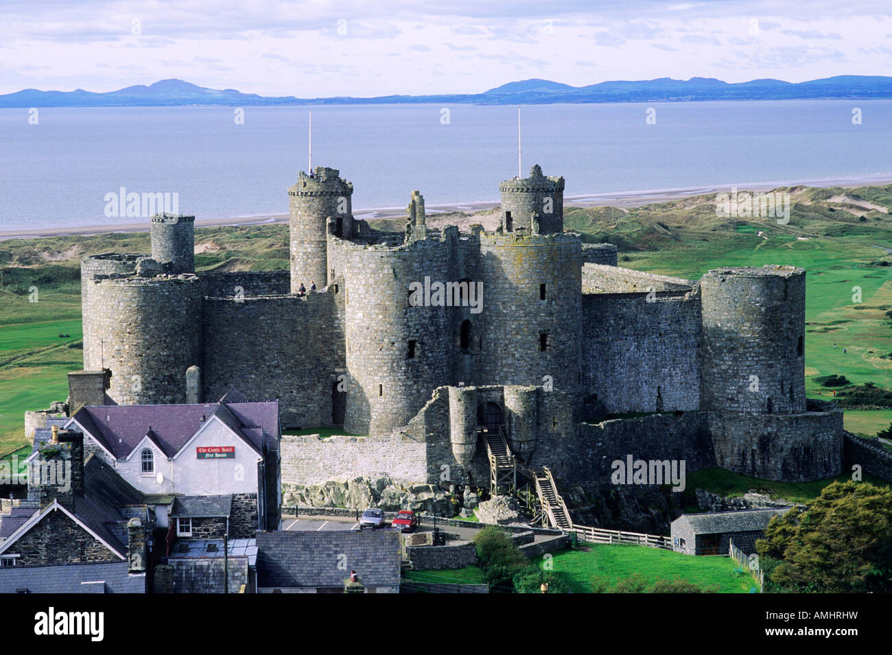 Harlech Castle Wales Stock Photo - Alamy