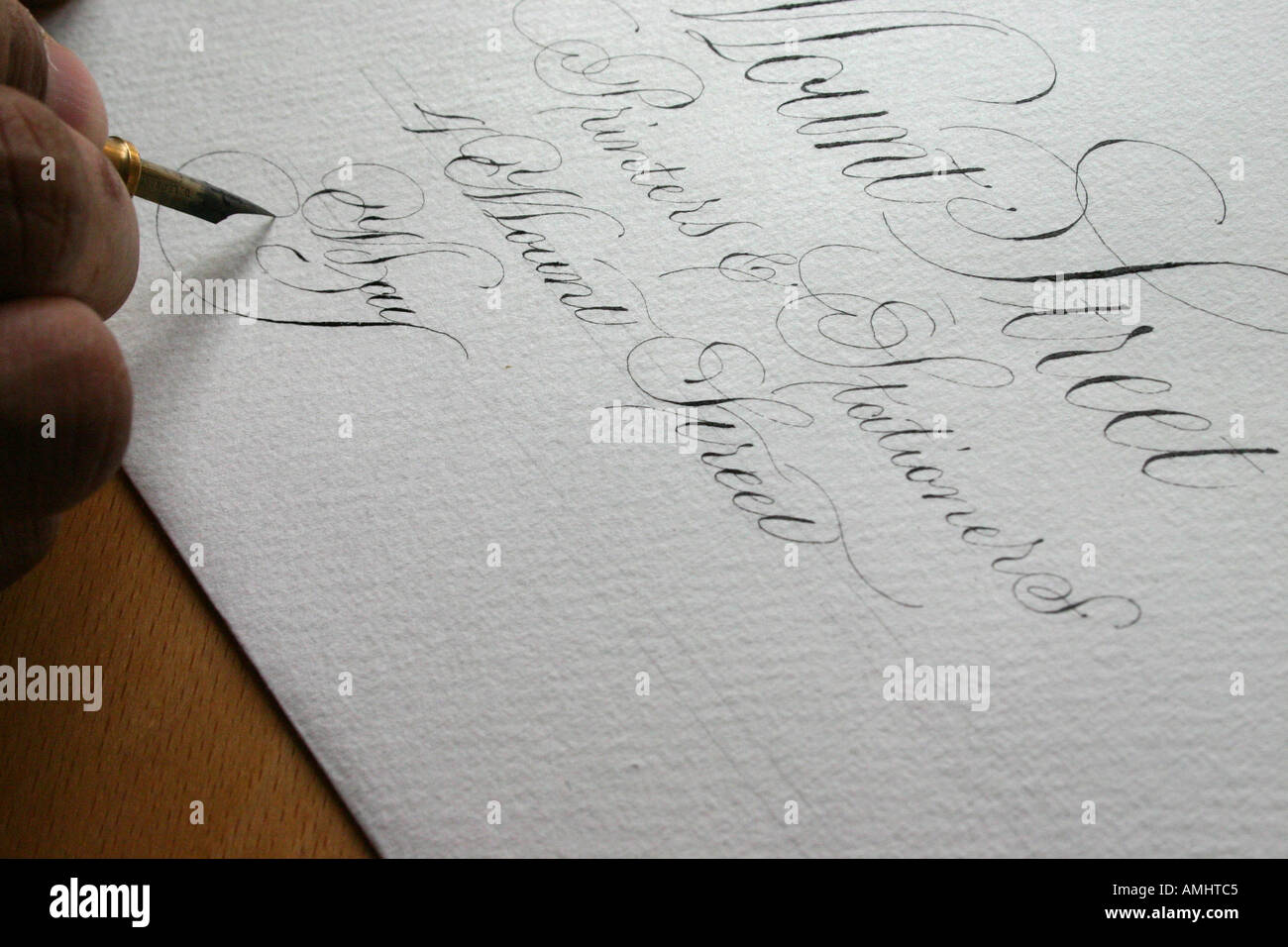 Handwriting an addressed envelope Stock Photo - Alamy