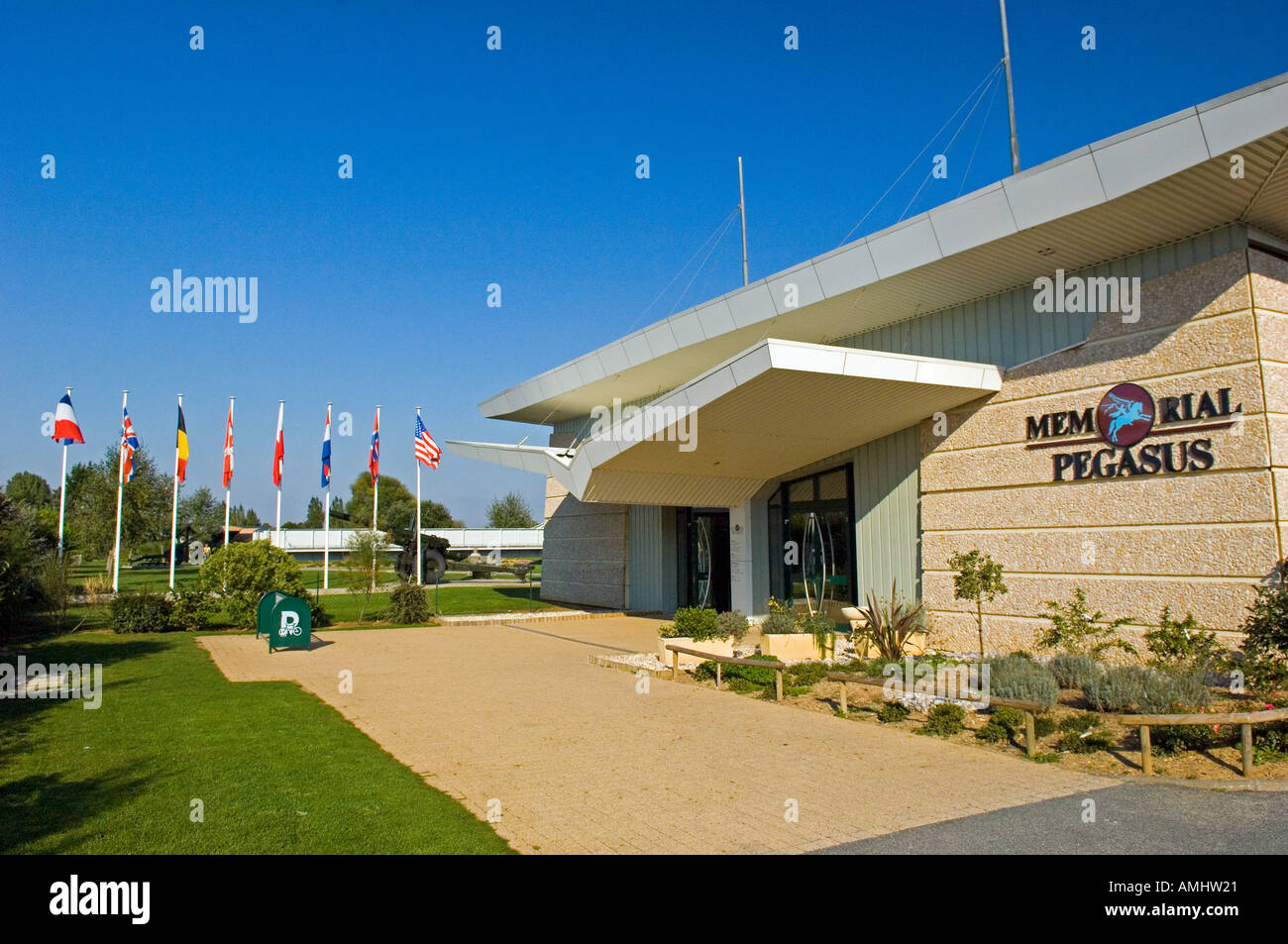 Memorial Pegasus museum at Ranville in Normandy France Stock Photo - Alamy