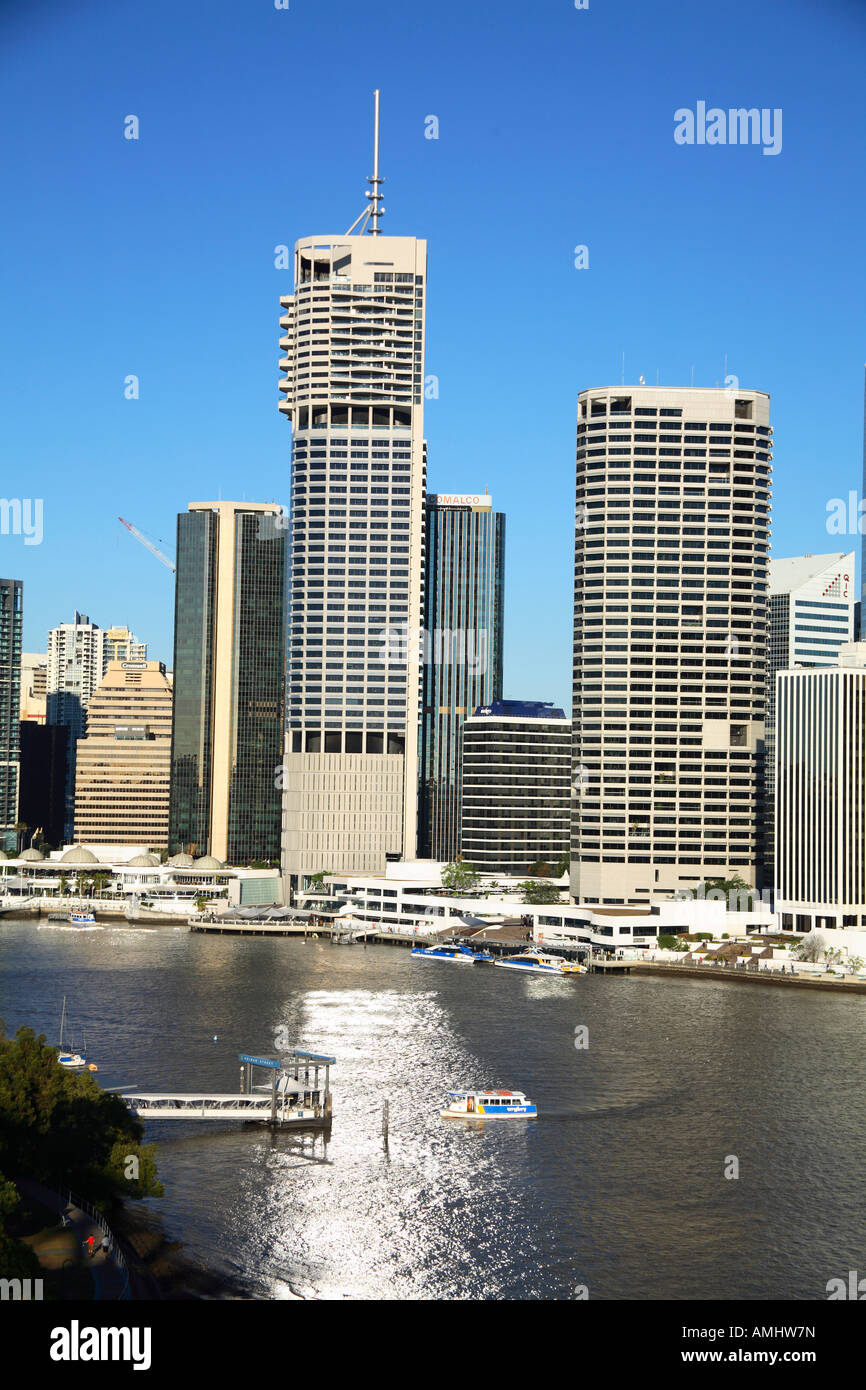 Office and Apartment Buildings Brisbane Queensland Australia Stock ...