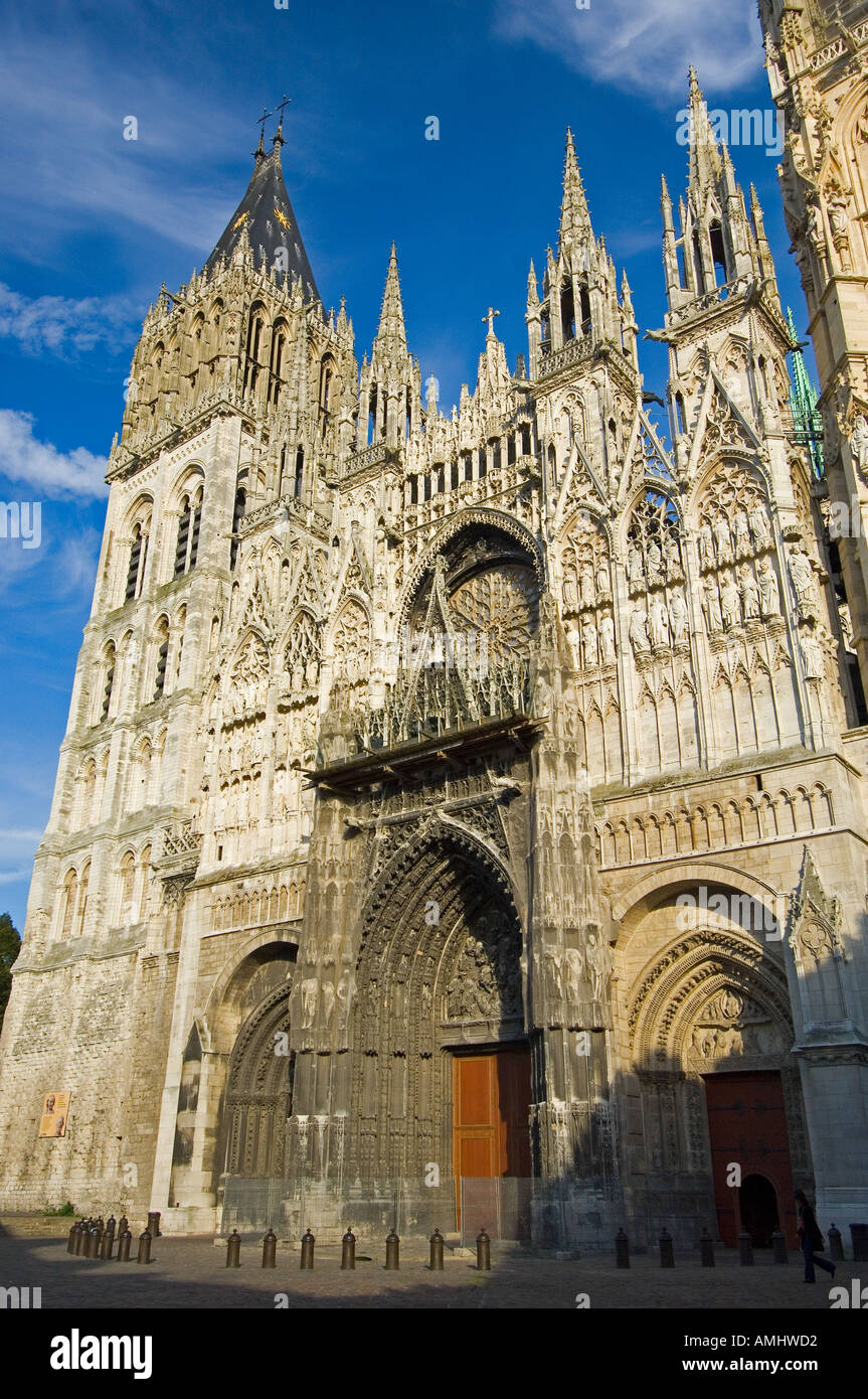 Rouen Notre Dame cathedral facade in Normandy France Stock Photo - Alamy