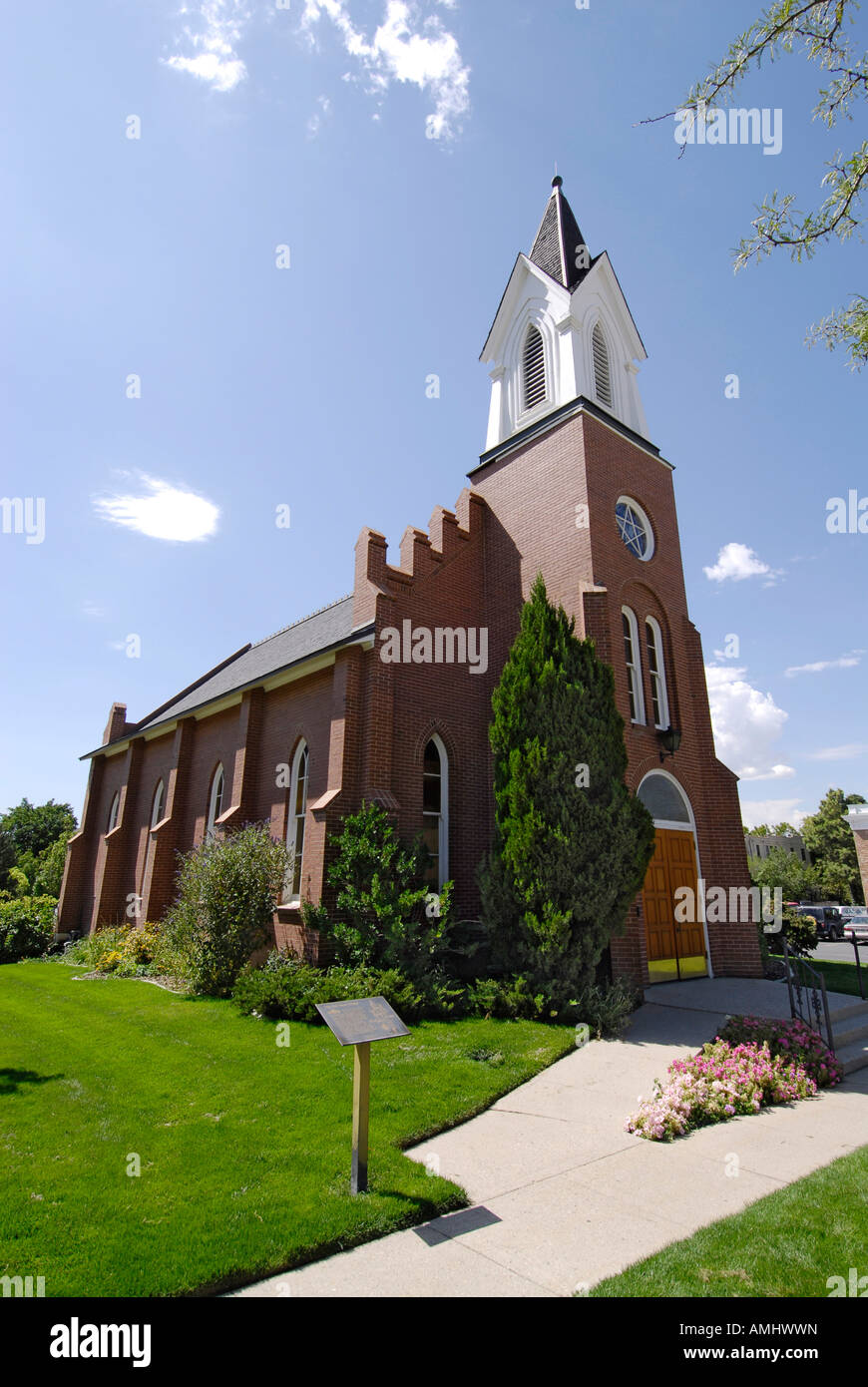 Historic 18th Ward Chapel also known as the White Chapel of the Church ...