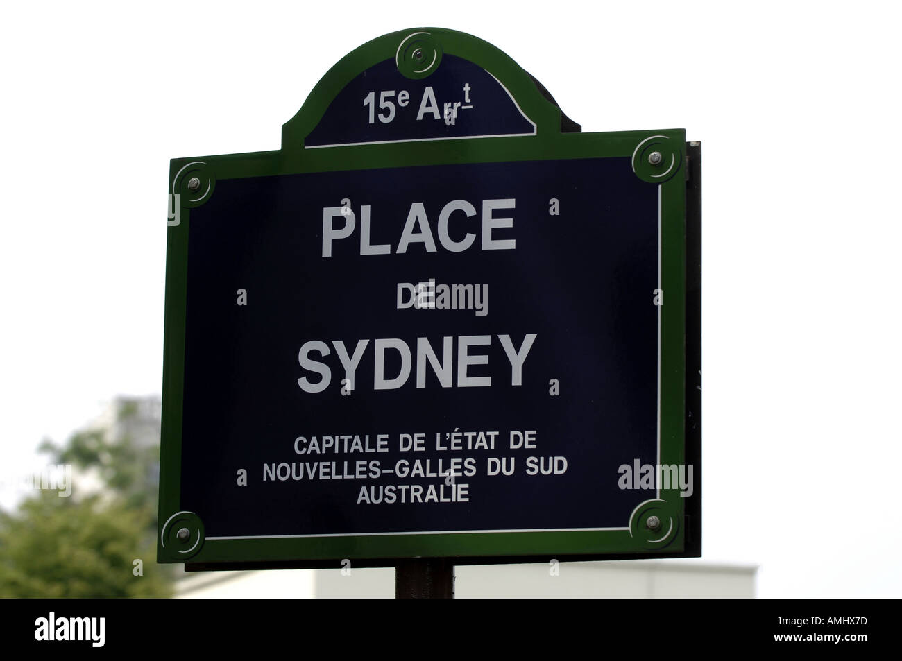 place de sydney paris centre central sign street road square Stock ...