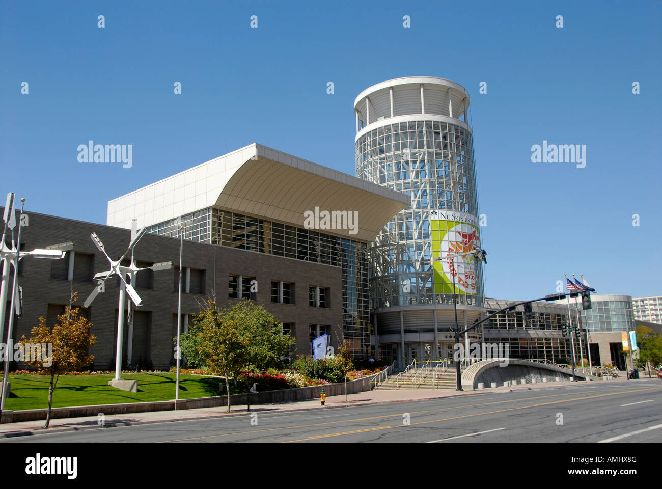Salt Palace Convention Center in downtown Salt Lake City Utah UT Stock ...
