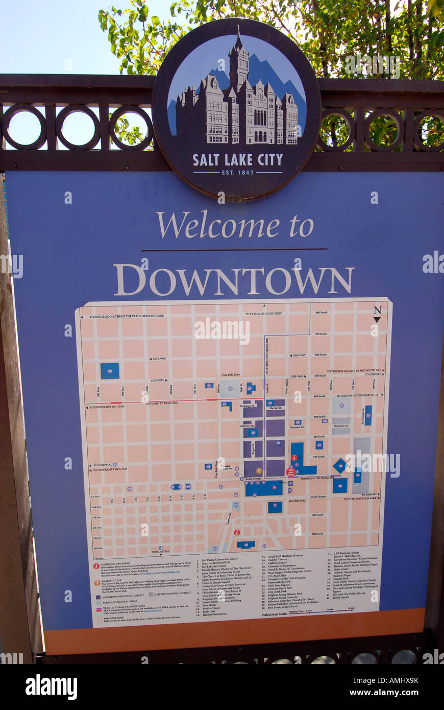 Salt lake city utah map hi-res stock photography and images - Alamy