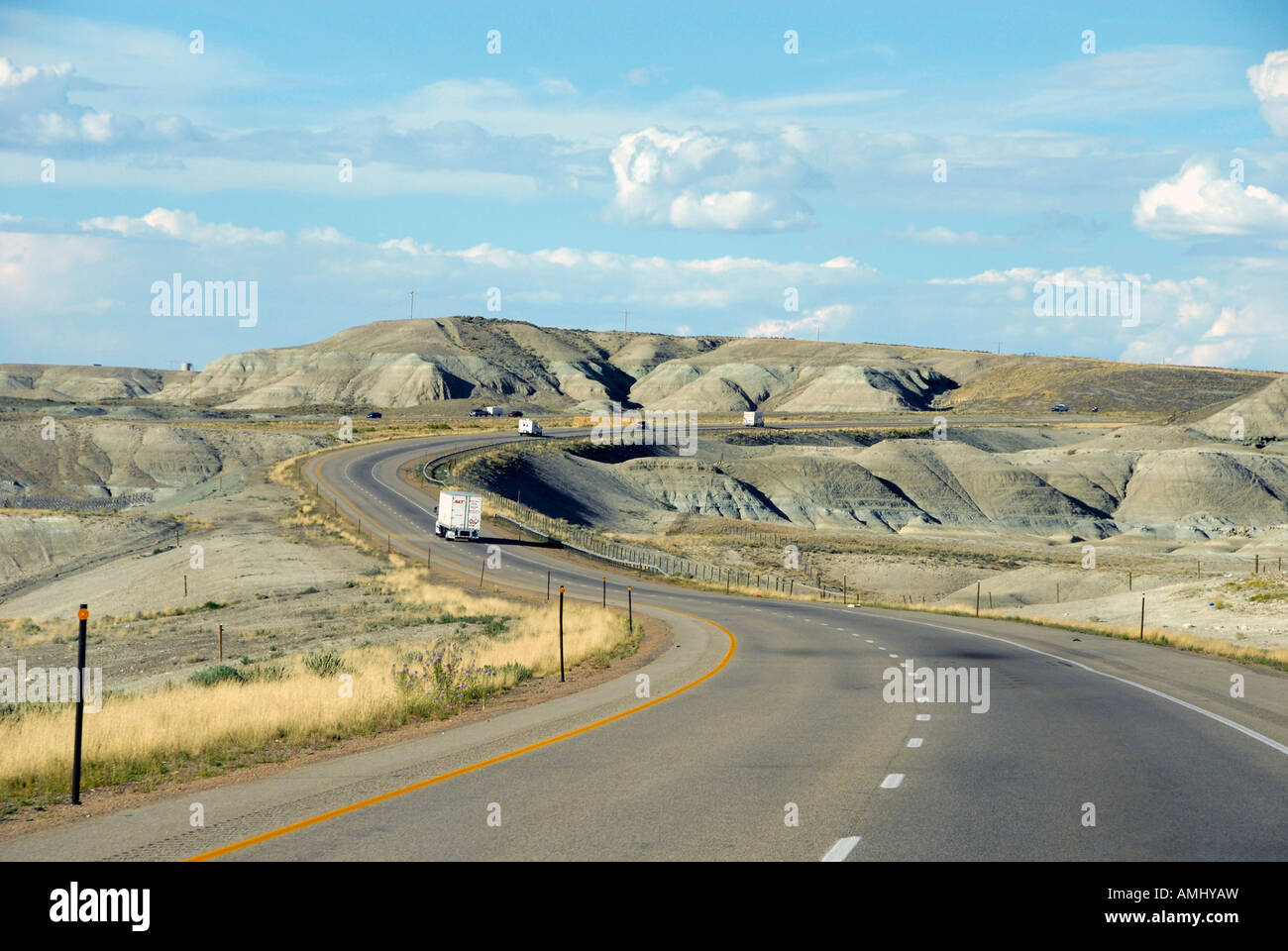 Winding Interstate 80 highway in northeastern Utah Stock Photo - Alamy