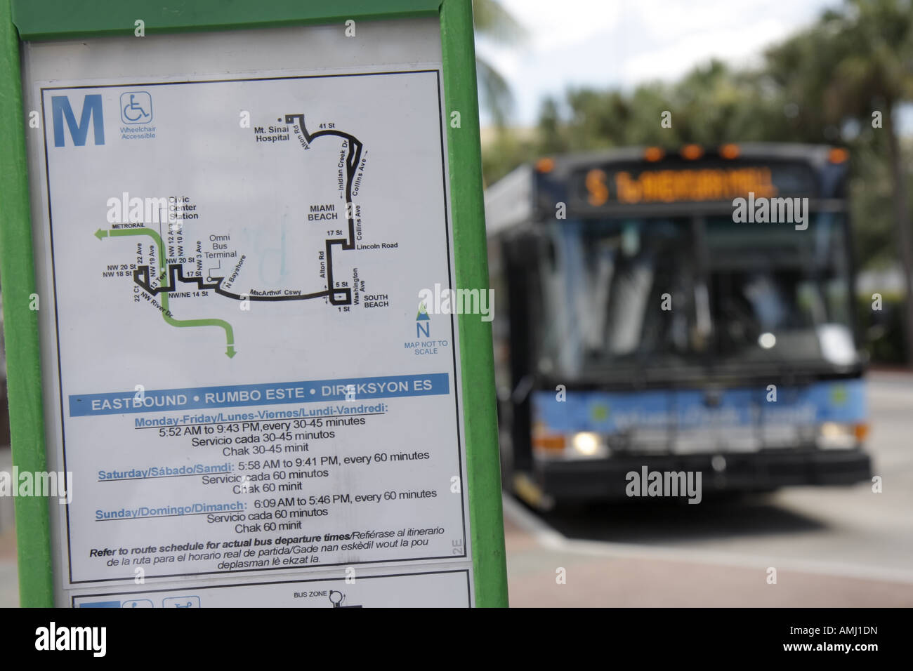 Miami Florida,Omni Bus Terminal,highway Route sign,FL071107027 Stock ...