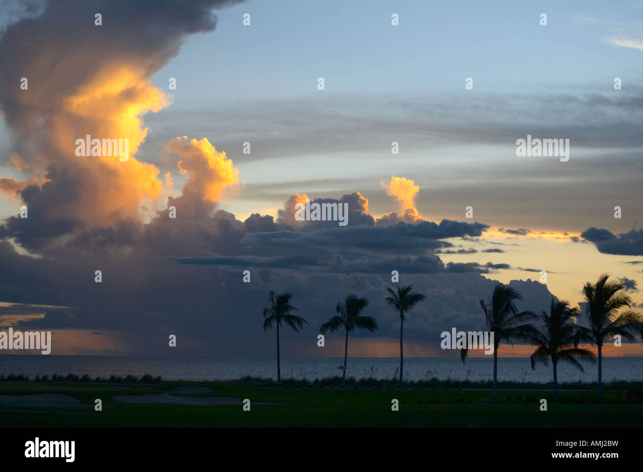 Captiva Island at sunset Stock Photo - Alamy
