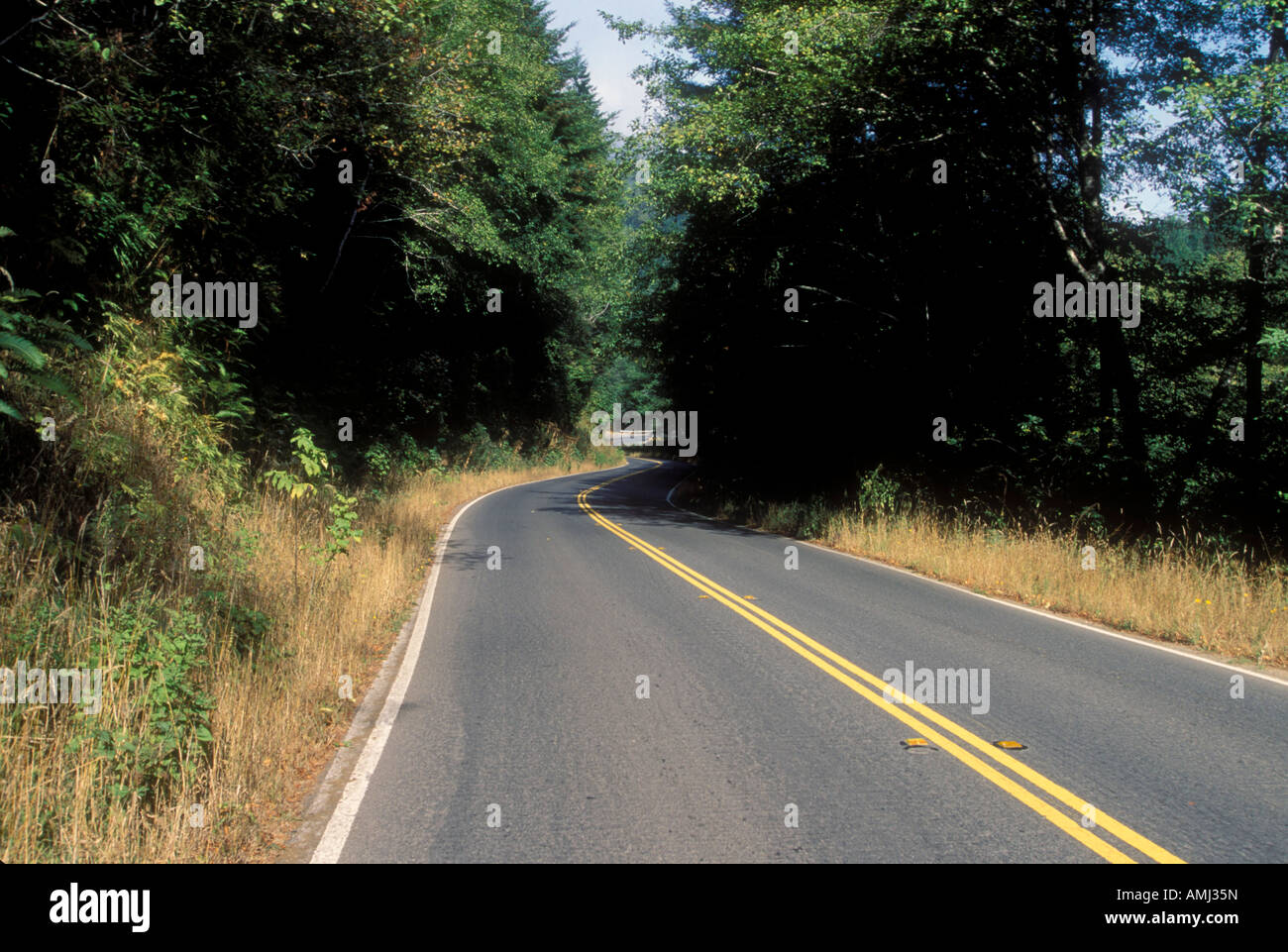 Empty Road California USA Stock Photo - Alamy