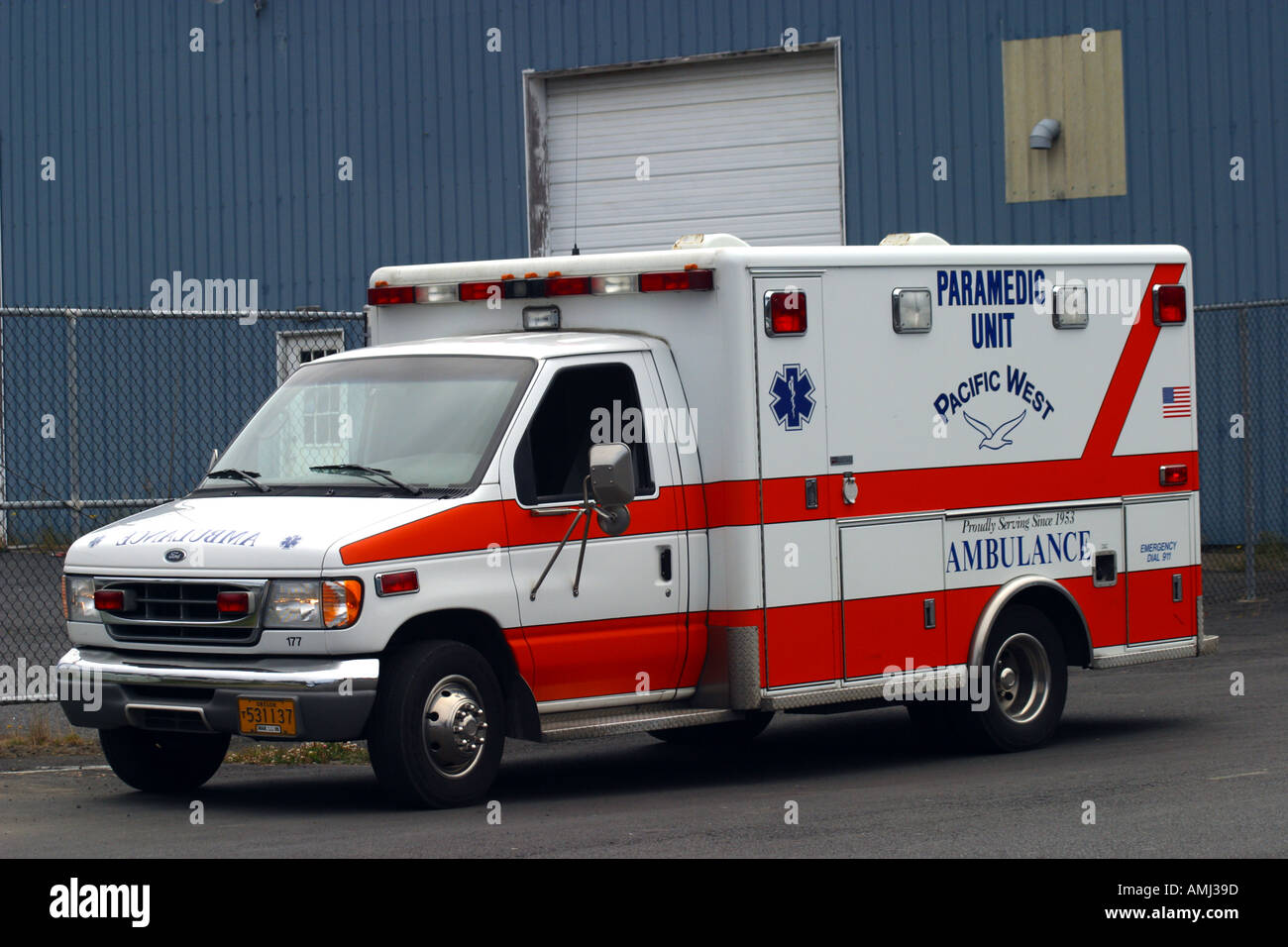 Ambulance or paramedic vehicle Stock Photo - Alamy