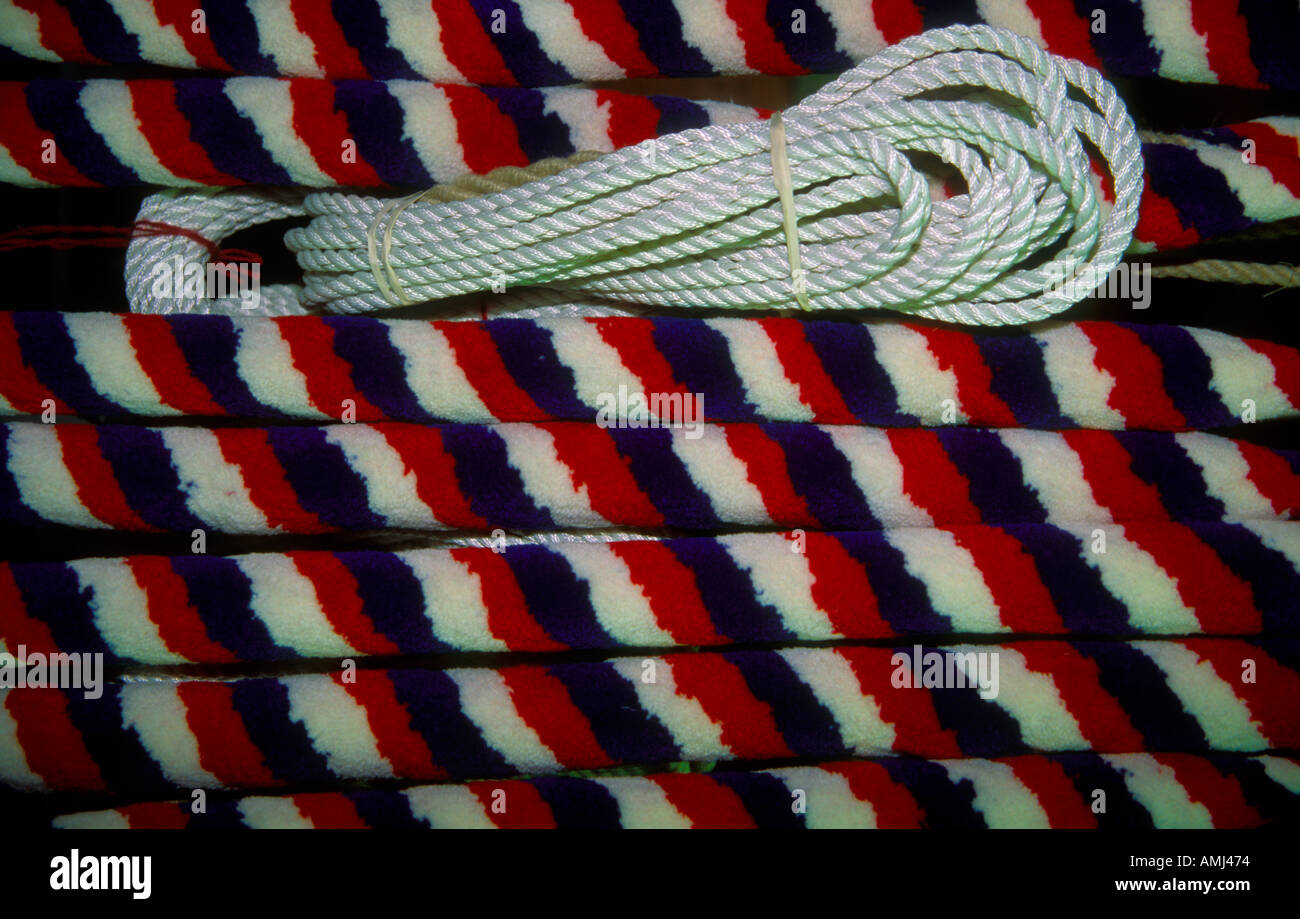 Tony Knowles finishing off by hand, ropes for Church Bells in the ...
