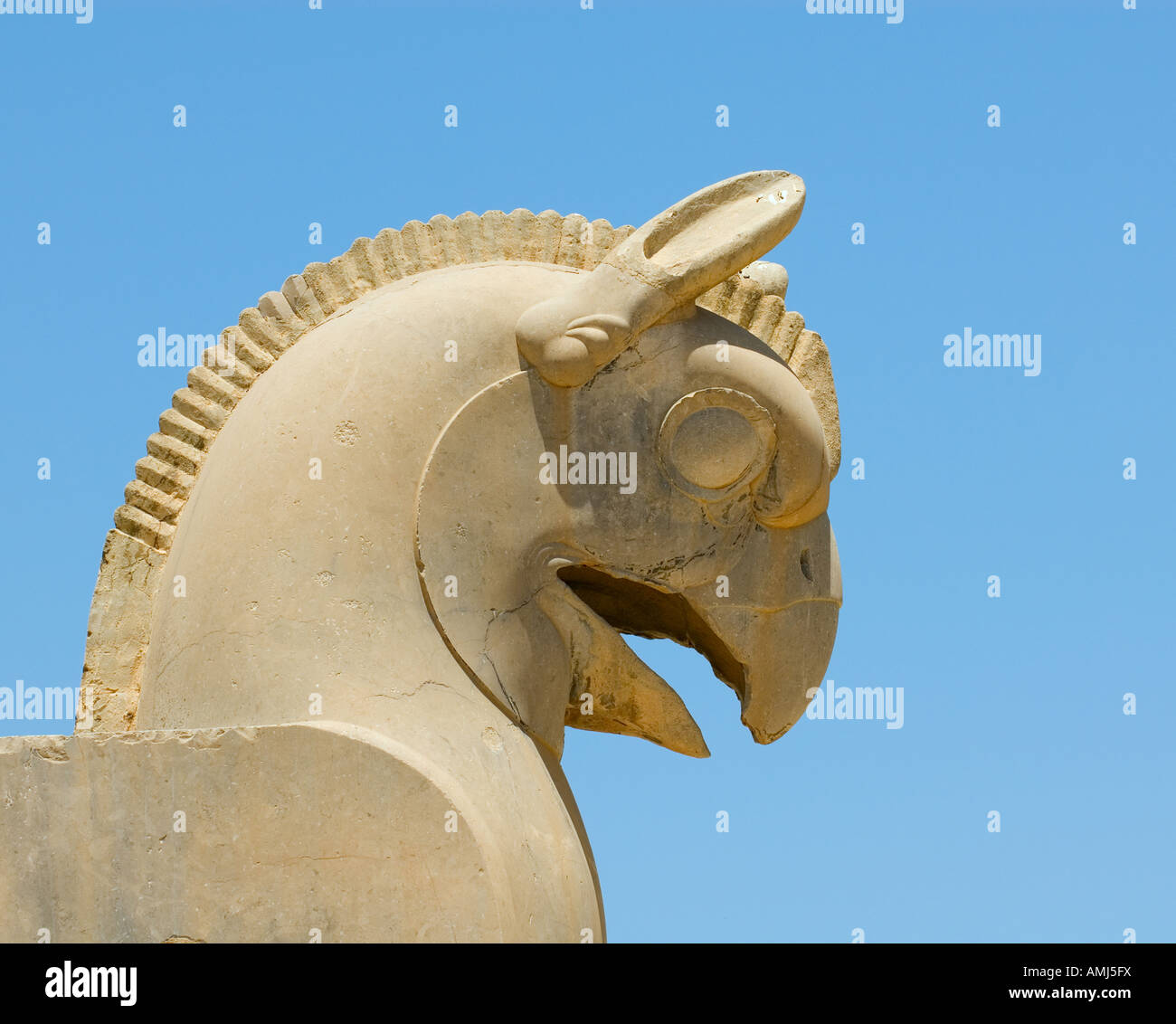 Griffin statue in an ancient city of Persepolis Stock Photo - Alamy
