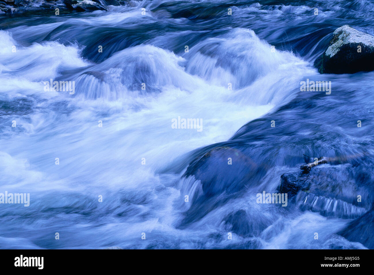 Little River, Smoky Mountains National Park, Tennessee, USA Stock Photo ...