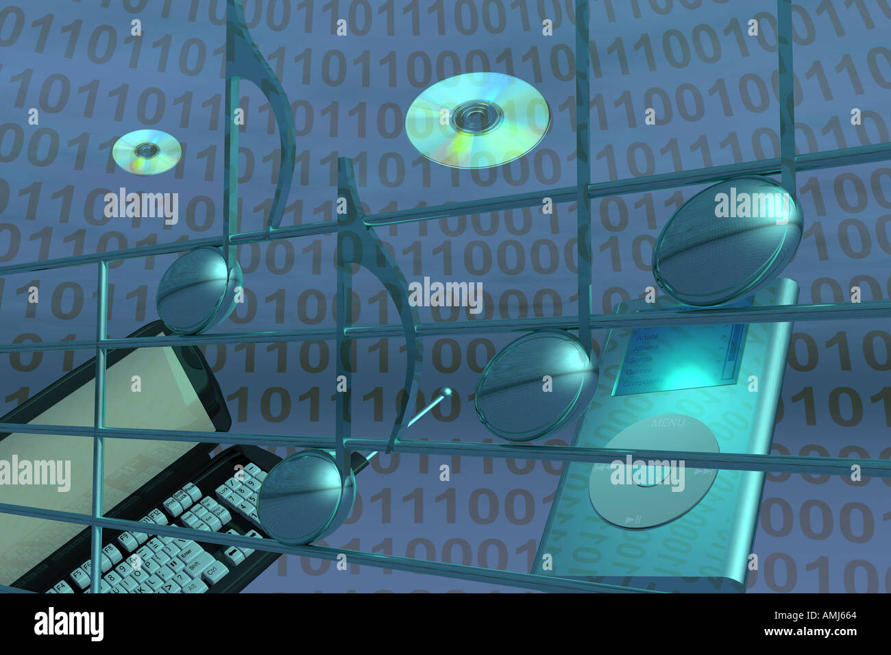 Digital music hi-res stock photography and images - Alamy