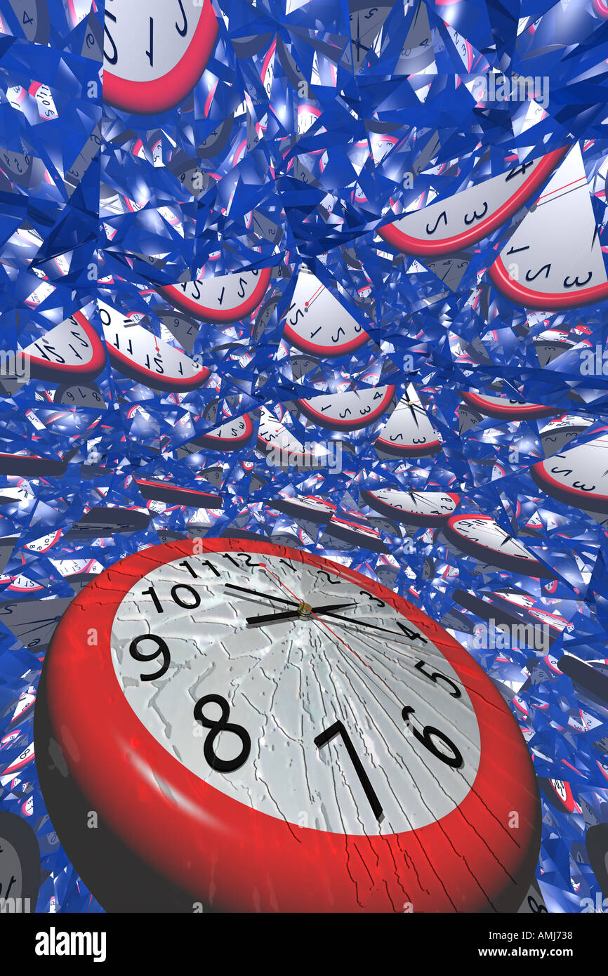 Shattered clock hi-res stock photography and images - Alamy