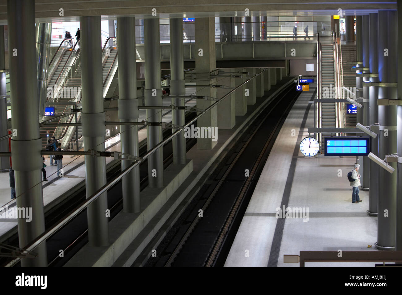 main line platform of potsdamer platz railway station Berlin Germany ...