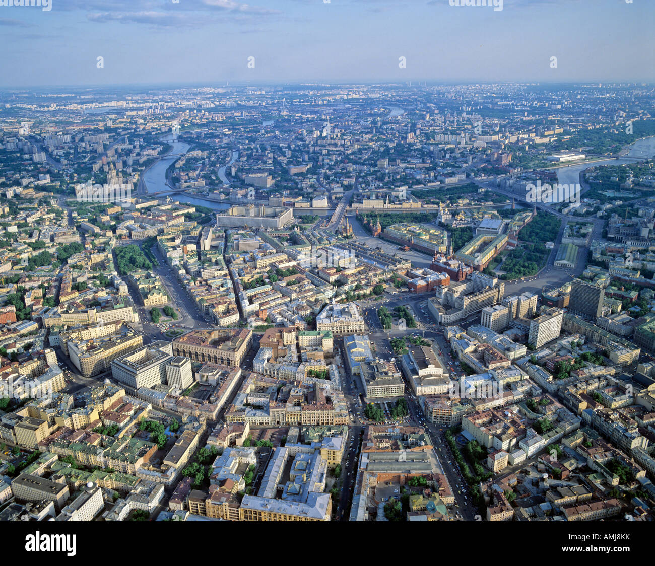 Aerial view of Moscow Russia Stock Photo - Alamy