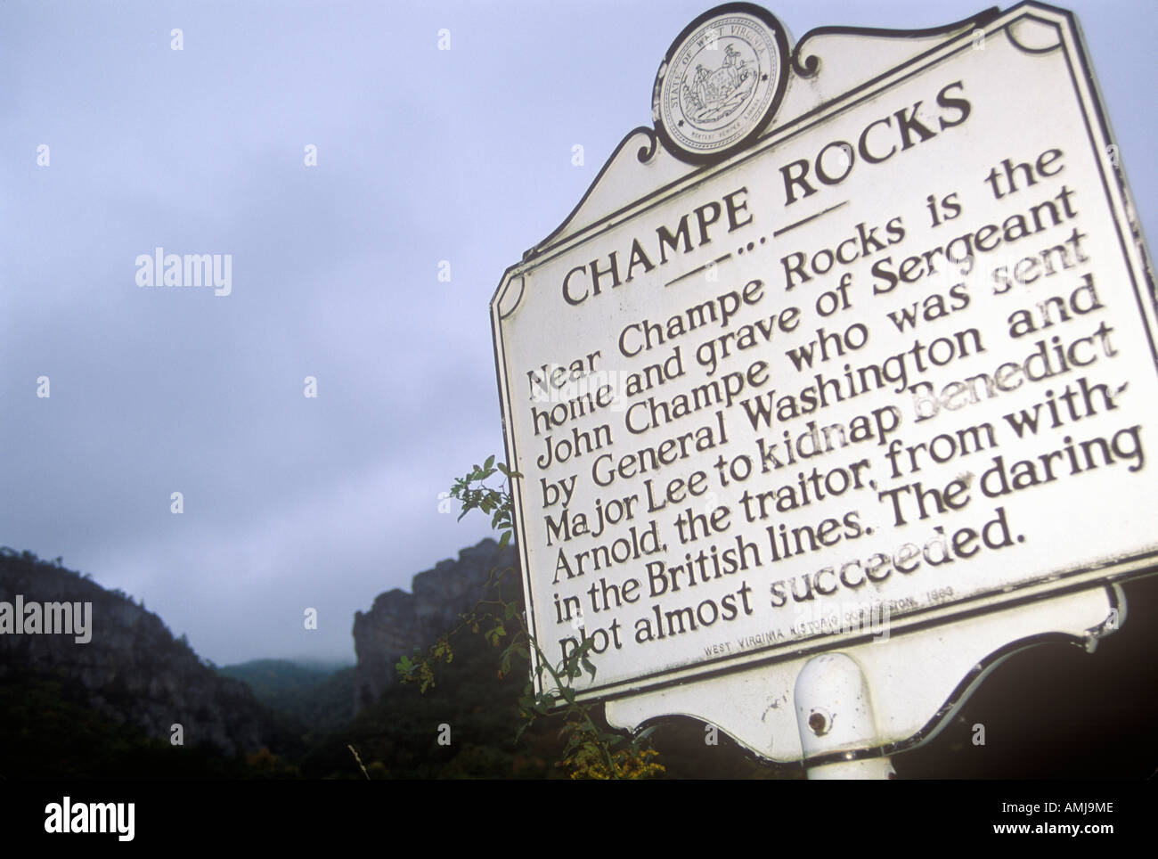 Champe Rocks site of Grave of Sergeant John Champe Seneca Rocks Scenic ...