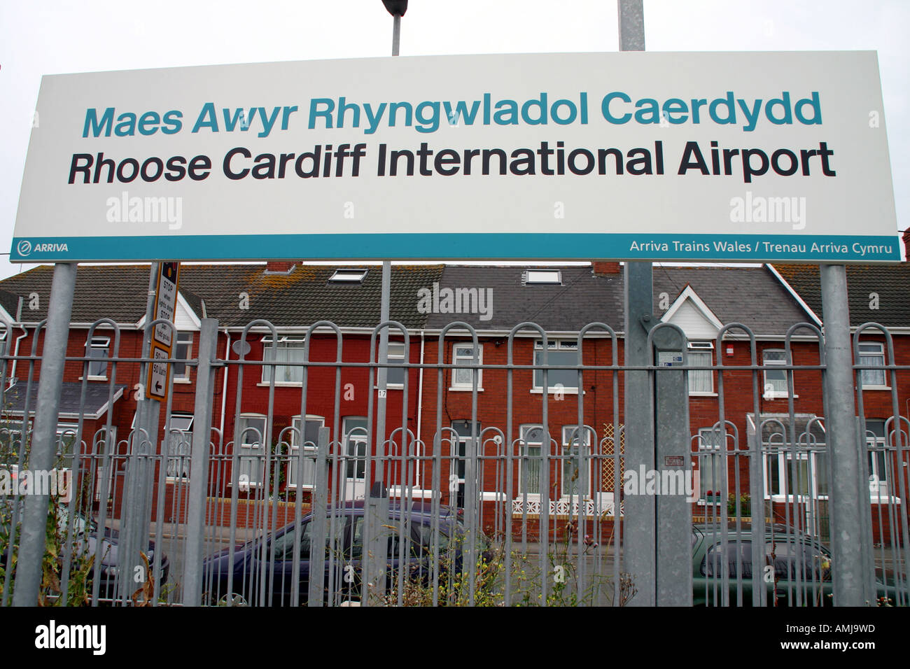 Sign in Rhoose Train Station Cardiff International Airport Vale of ...