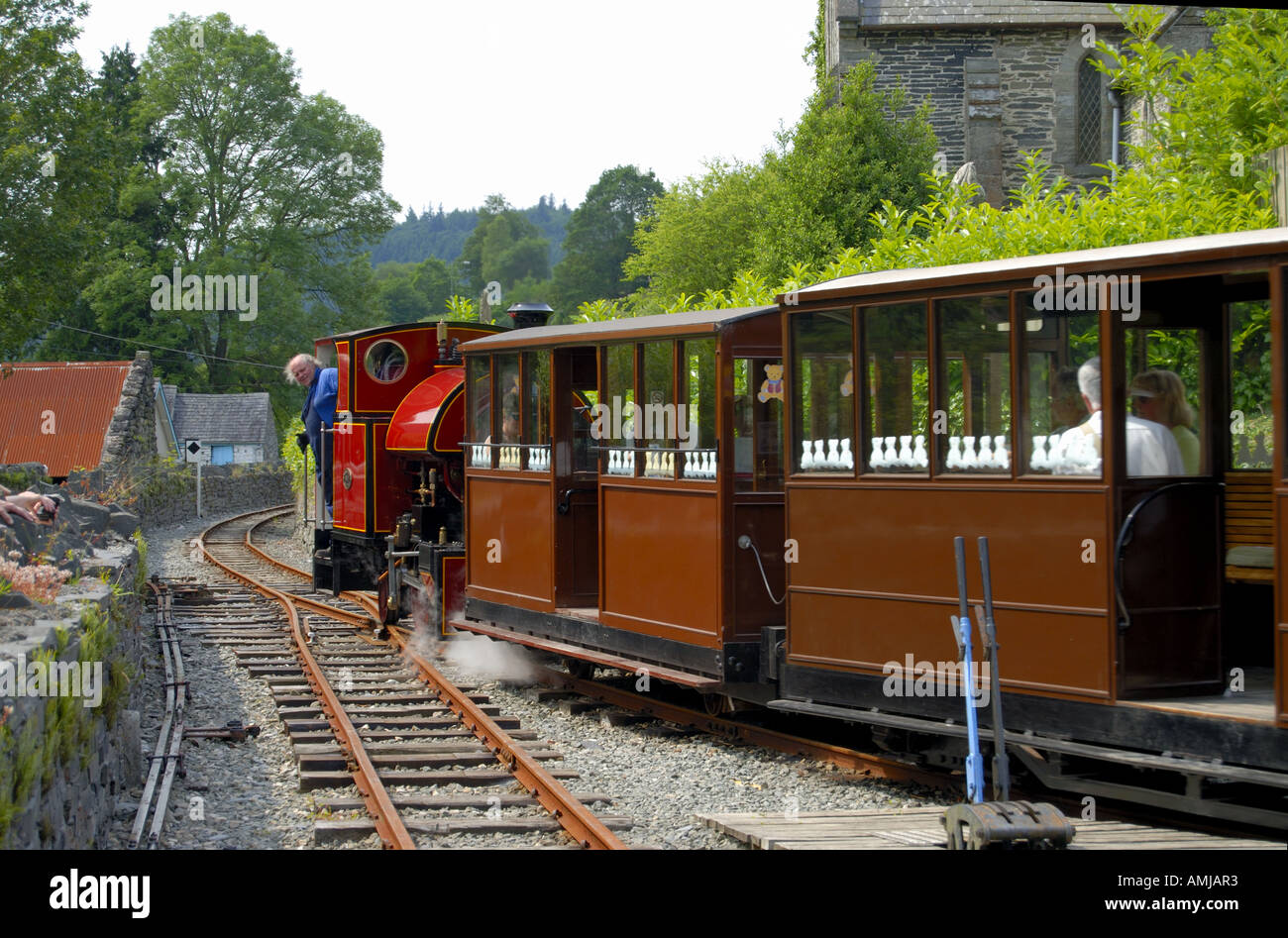 Train Corris Railway Corris North West Wales Stock Photo - Alamy
