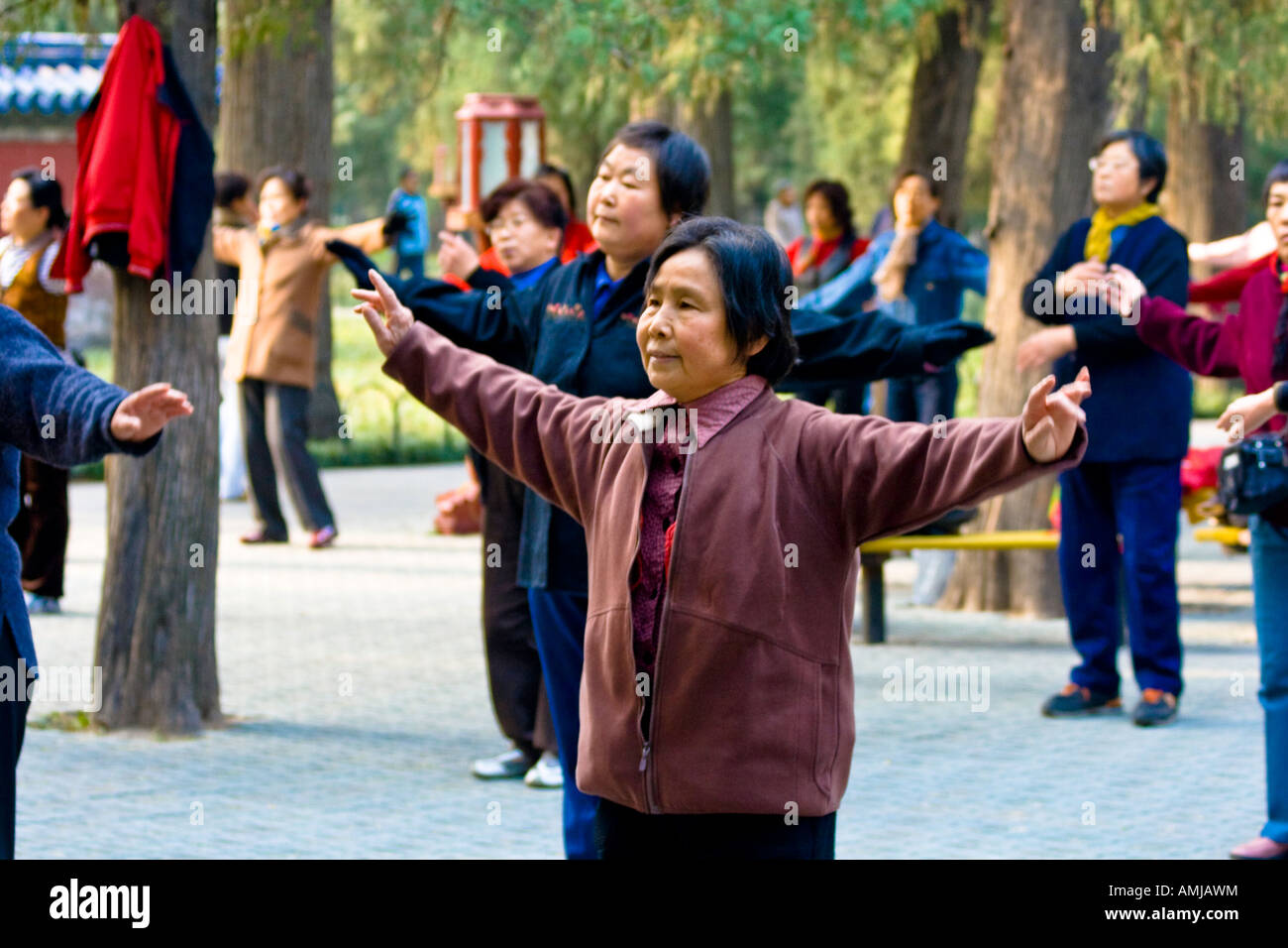 Elderly exercising china hi-res stock photography and images - Alamy