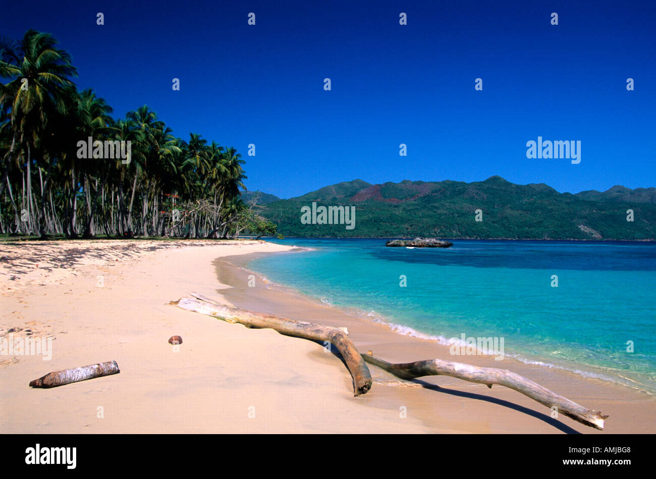 Dominikanische Republik, Samana Halbinsel, Strand bei Las Galeras Stock ...