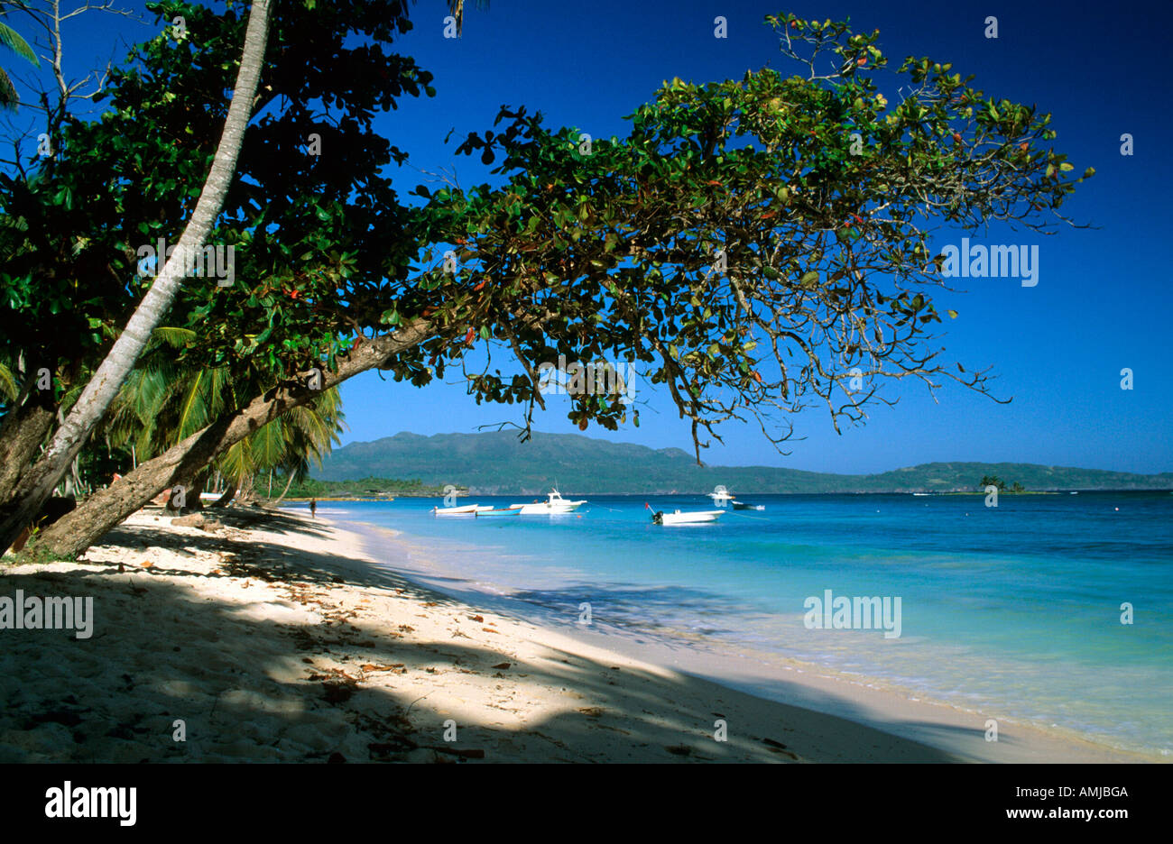 Dominikanische Republik, Samana Halbinsel, Strand bei Las Galeras Stock ...