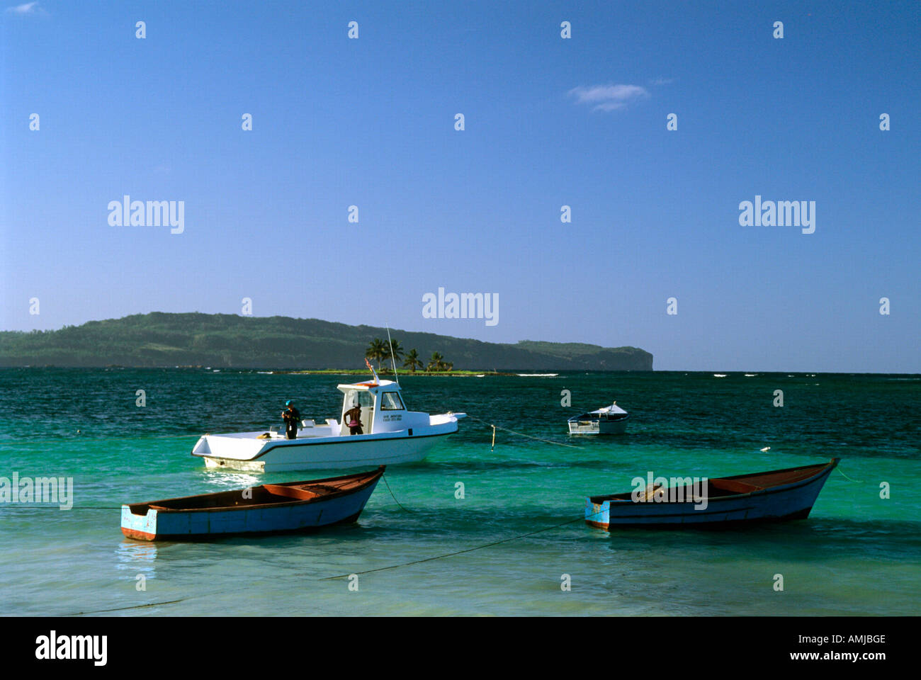 Dominikanische Republik, Samana Halbinsel, Strand bei Las Galeras Stock ...