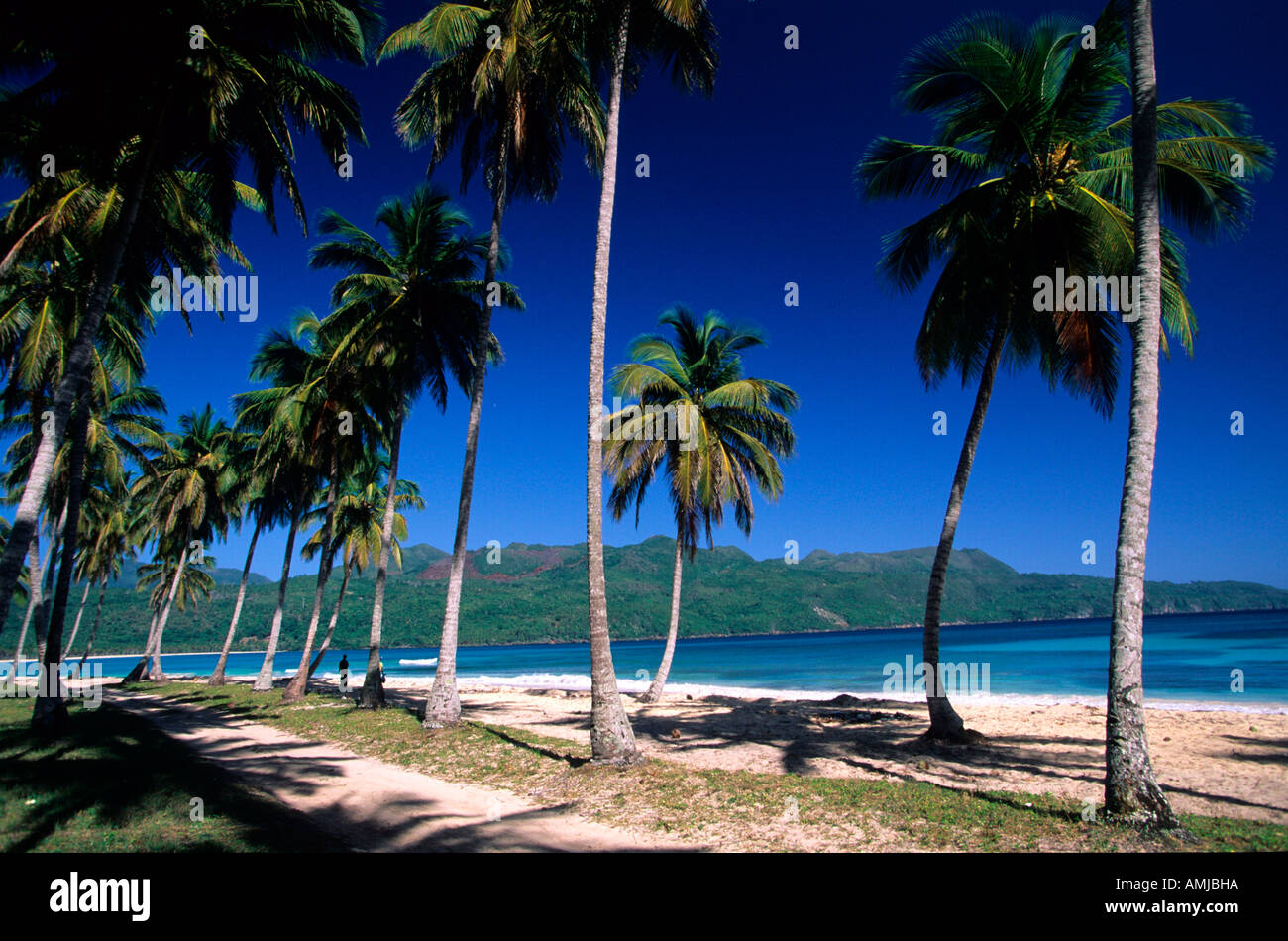 Dominikanische Republik, Samana Halbinsel, Strand bei Las Galeras Stock ...