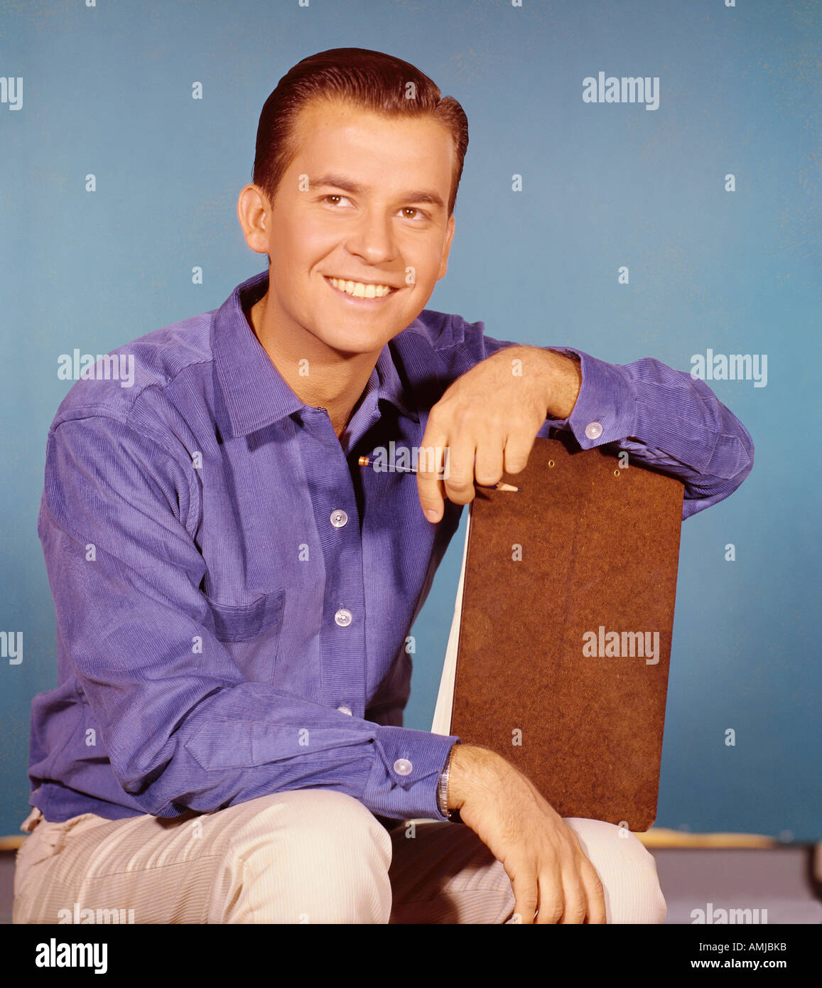 Dick Clark in publicity portrait 1959 61 Stock Photo - Alamy