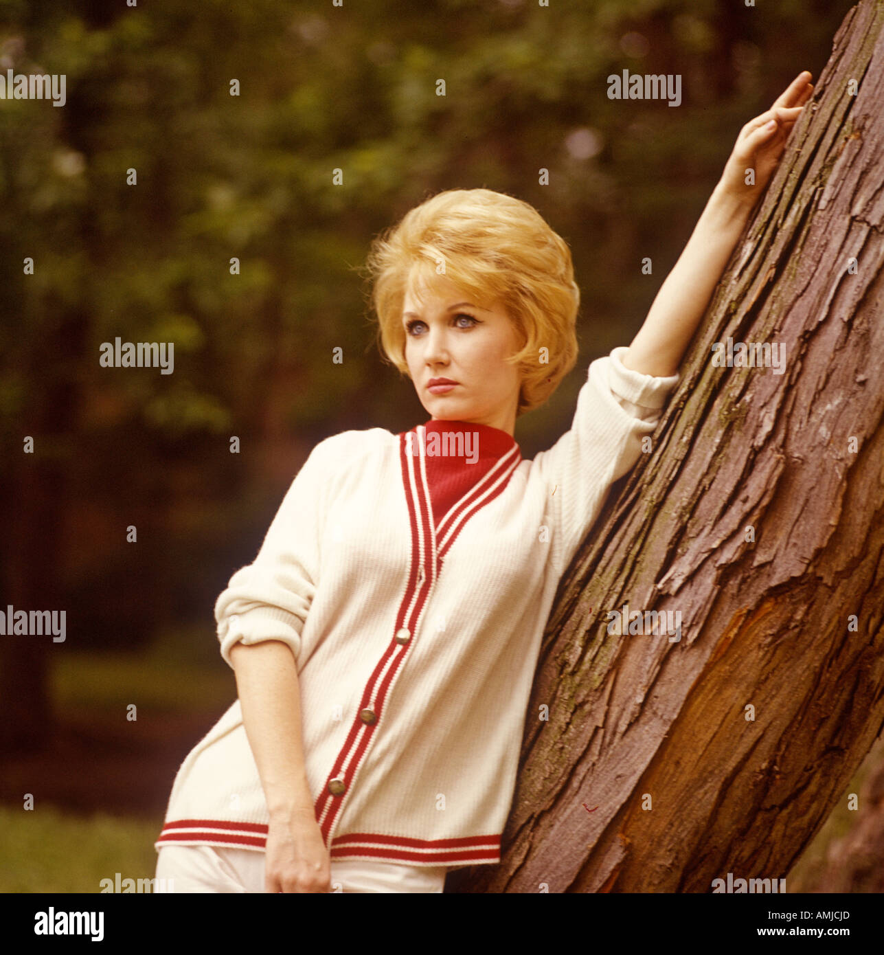 JoAnn Campbell in outdoor portrait 1959 61 Stock Photo - Alamy
