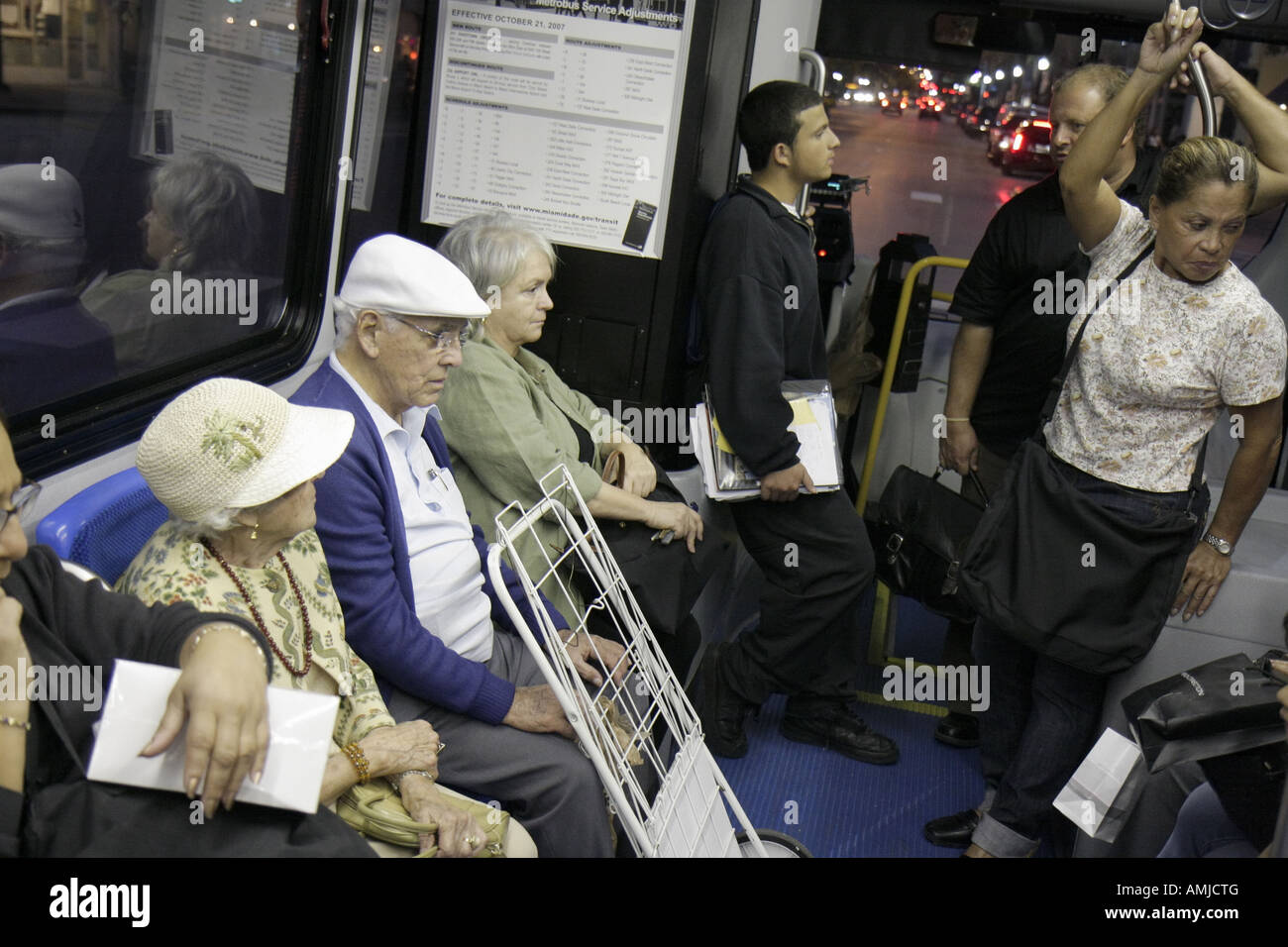 Miami Beach Florida,Washington Avenue,Metro bus,coach,public ...