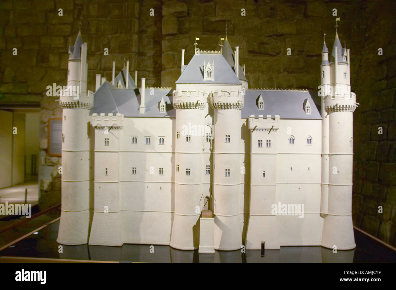 Original model of the Louvre building Louvre Museum Paris France Stock ...