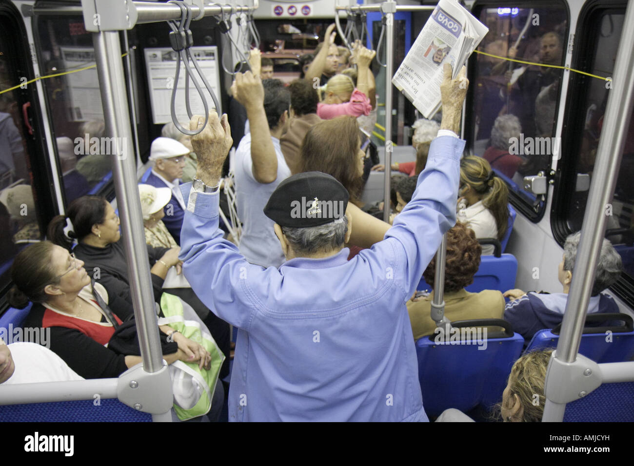 Miami Beach Florida,Washington Avenue,Metro bus,coach,public ...
