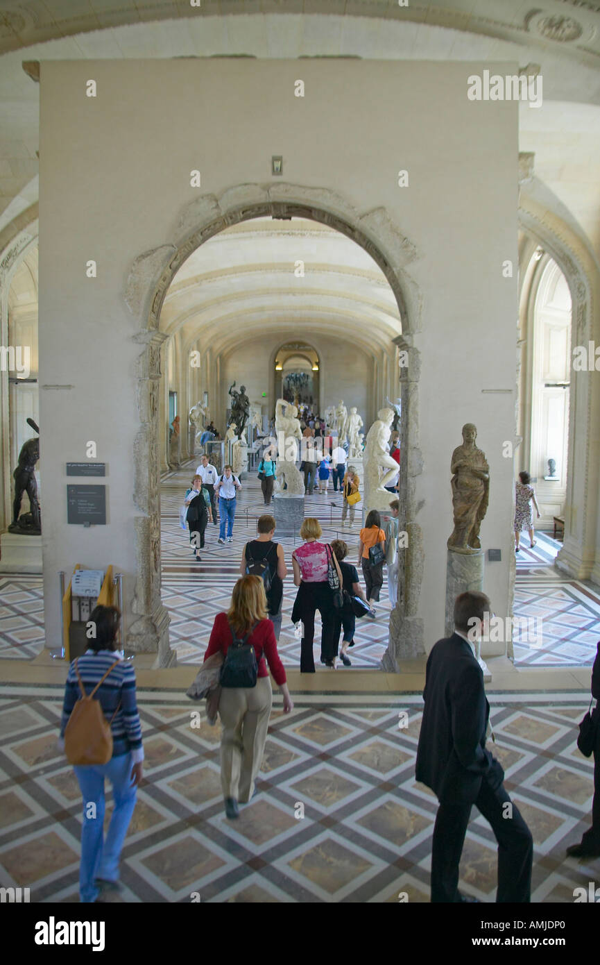 Interior of the Louvre Museum Paris France Stock Photo - Alamy