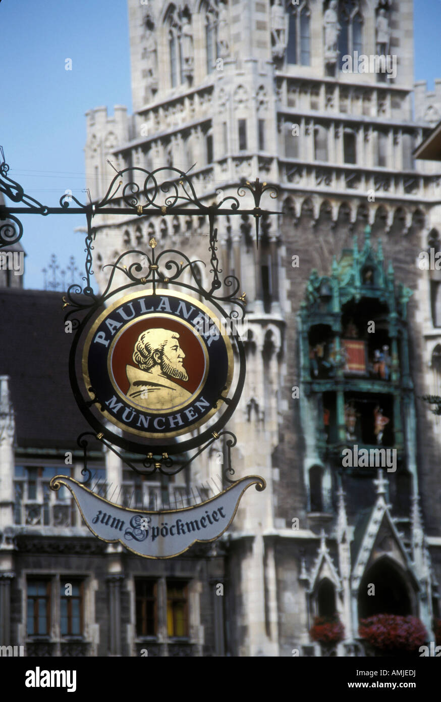 Germany. Bavaria. Munich. Restaurant sign Stock Photo - Alamy